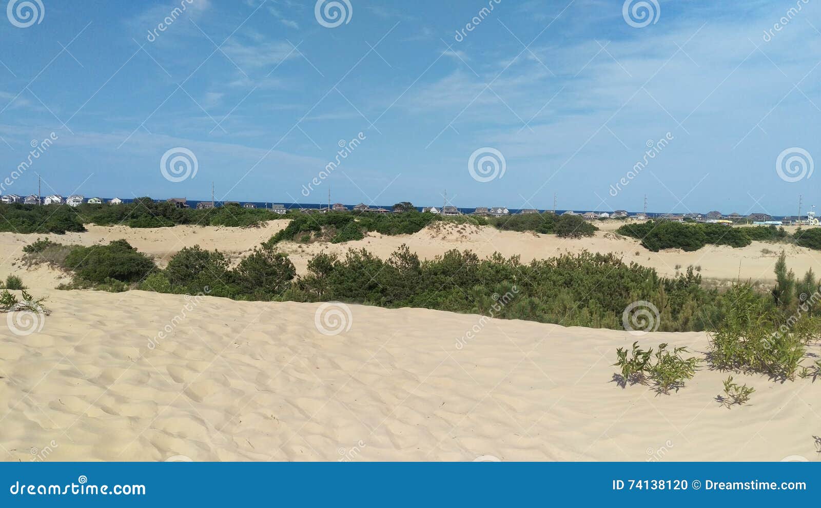 Drifting sands stock photo. Image of sand, dune, nature - 74138120