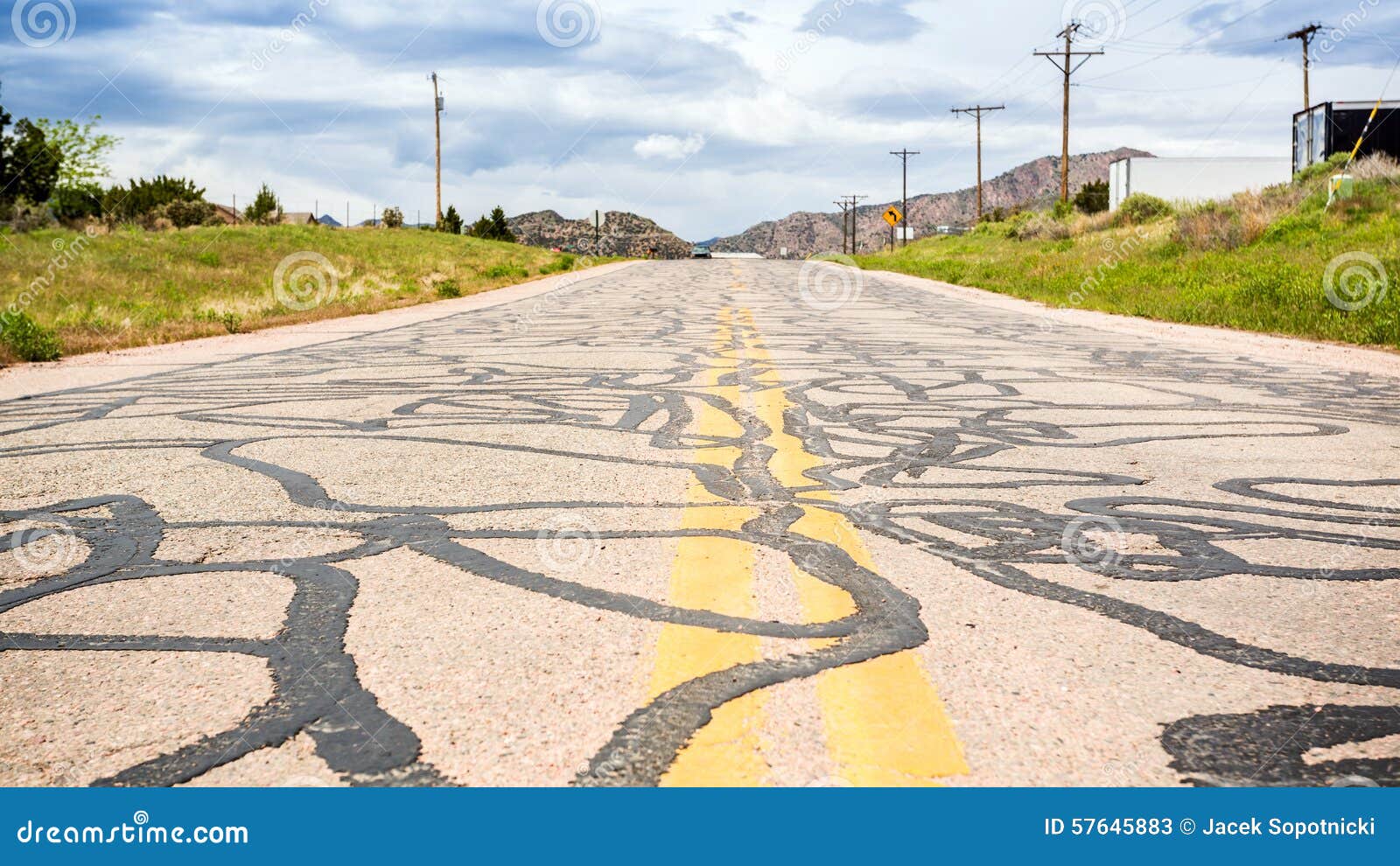 Drijf slechte weg stock afbeelding. Image of grappig - 57645883