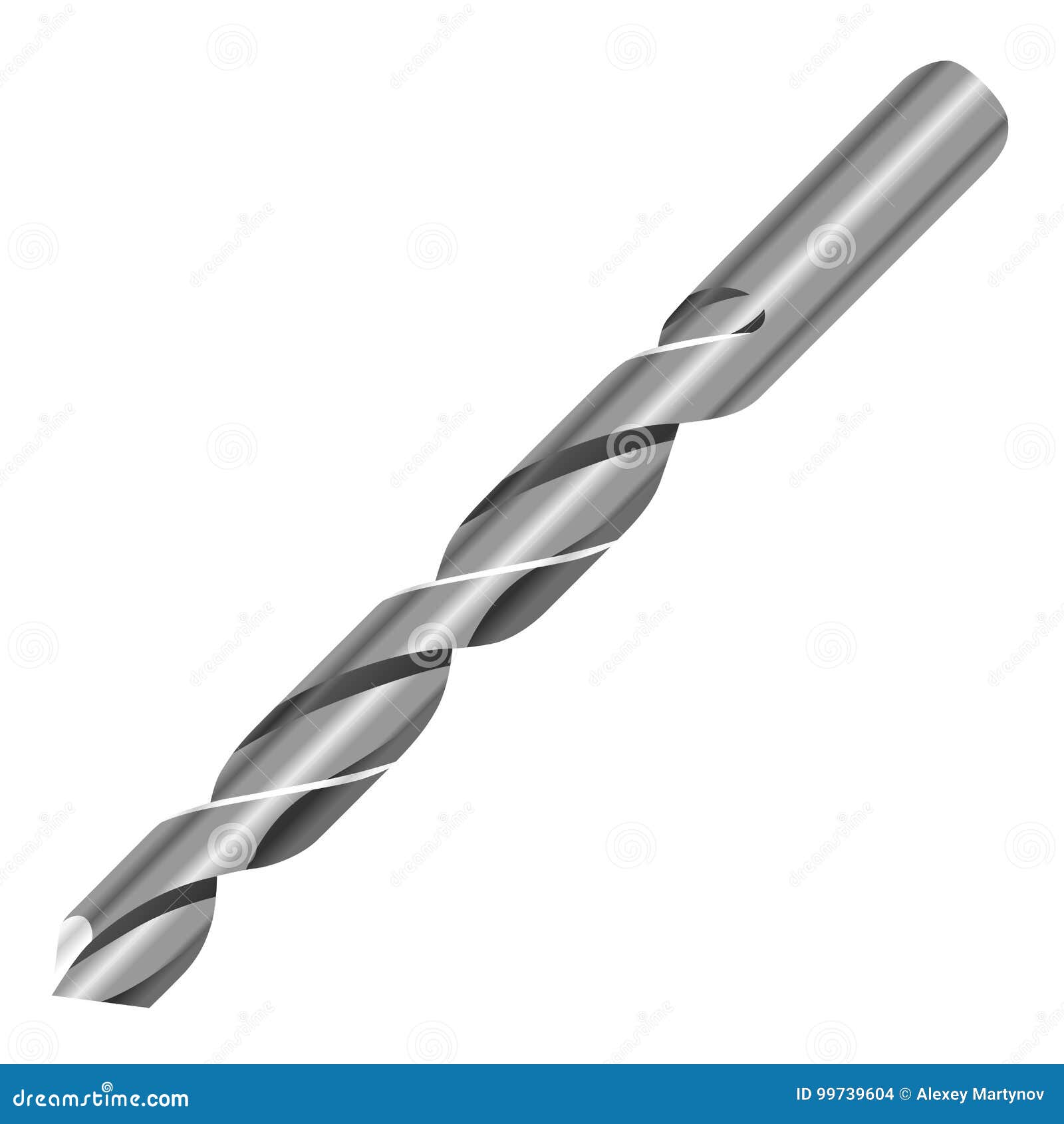 Drill bit stock vector. Illustration of repairing, nice - 99739604
