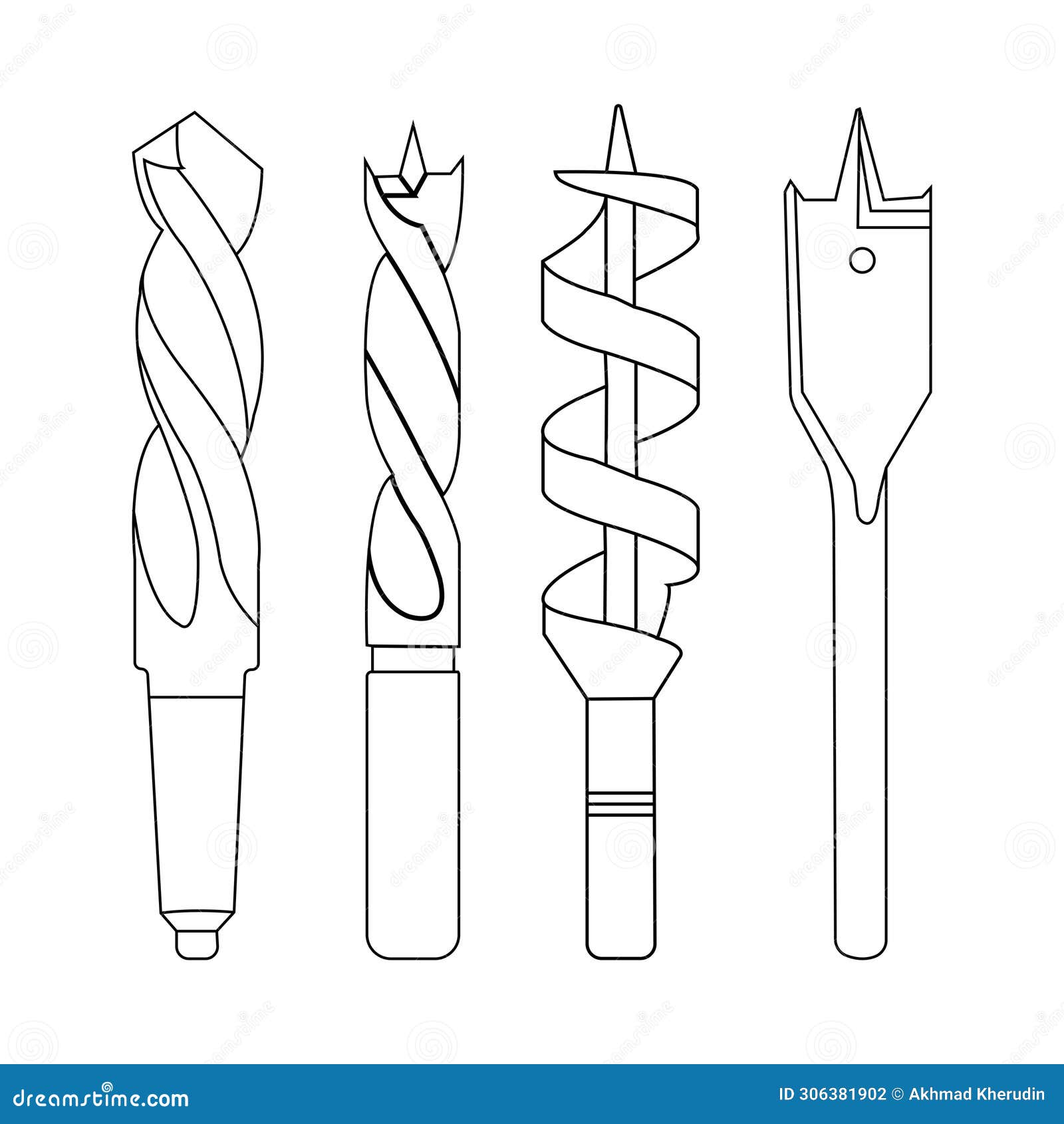Drill bit icon stock vector. Illustration of group, professional ...