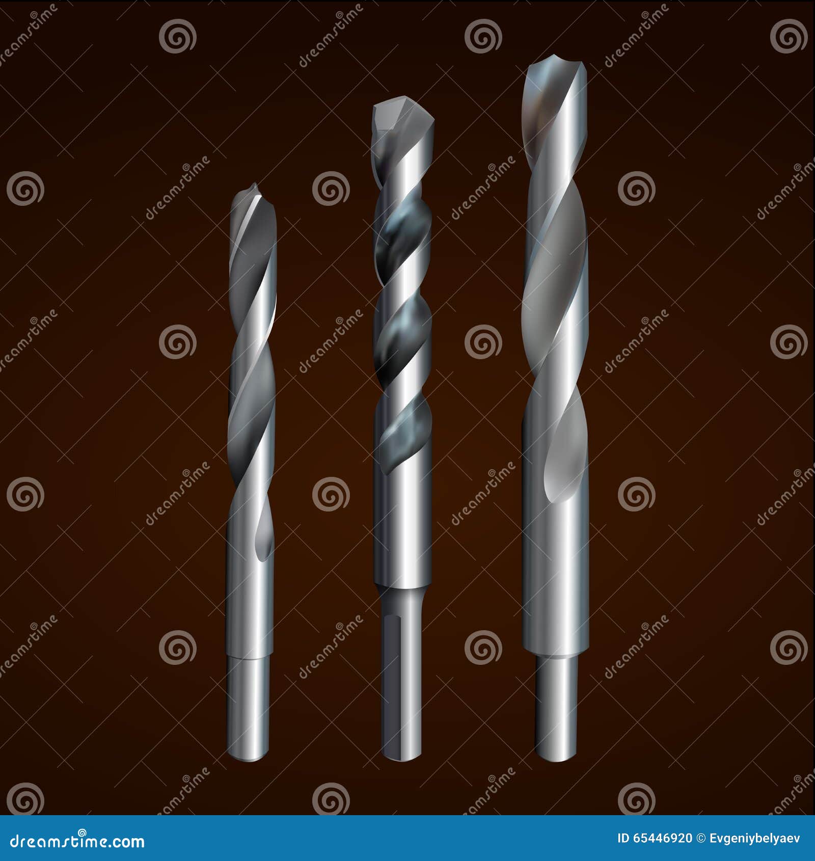 Drill bit stock vector. Illustration of auger, instrument - 65446920