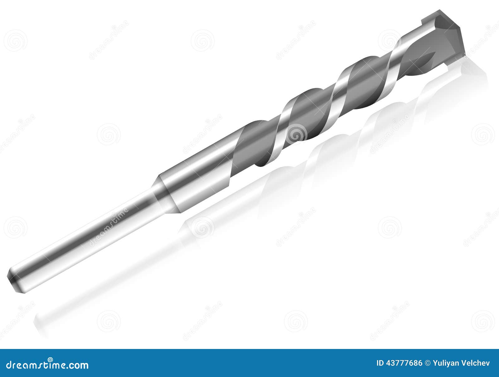 Drill bit stock vector. Illustration of tool, engineering - 43777686