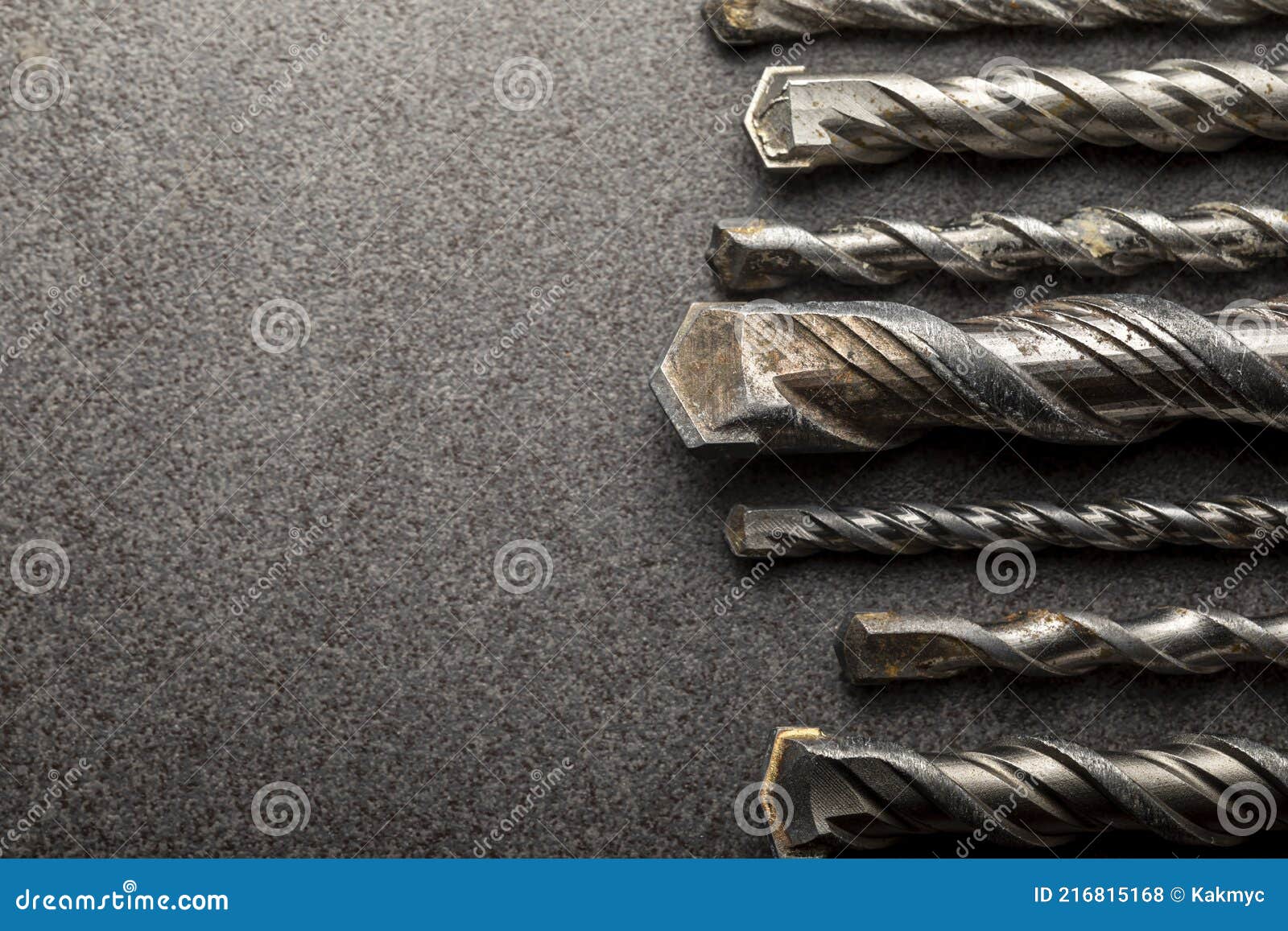 Drill Bits for Drilling Concrete Masonry or Stone Stock Photo - Image ...