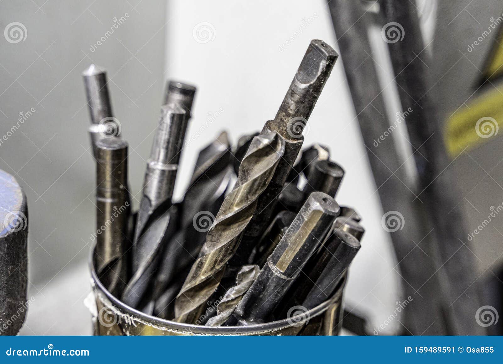 Drill Bits in Factory Manufacturing Workshop Stock Image - Image of ...