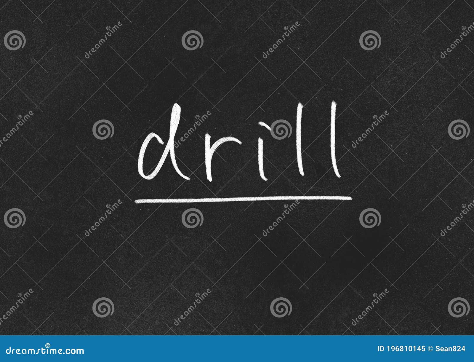 Drill stock image. Image of abstract, conceptual, blackboard - 196810145
