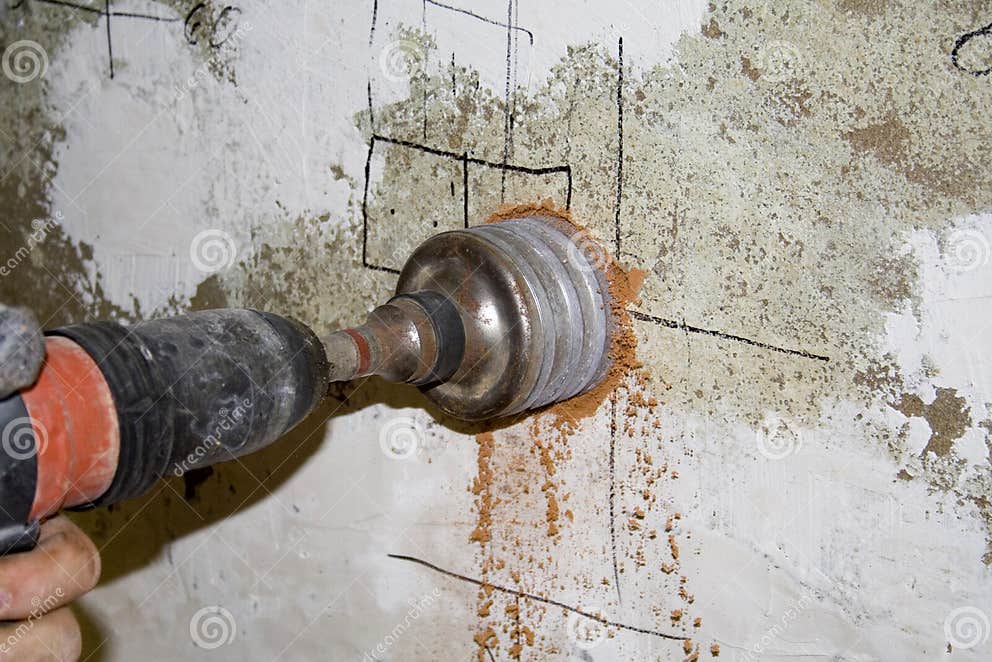 Drill hole stock photo. Image of drilling, improvements - 964638