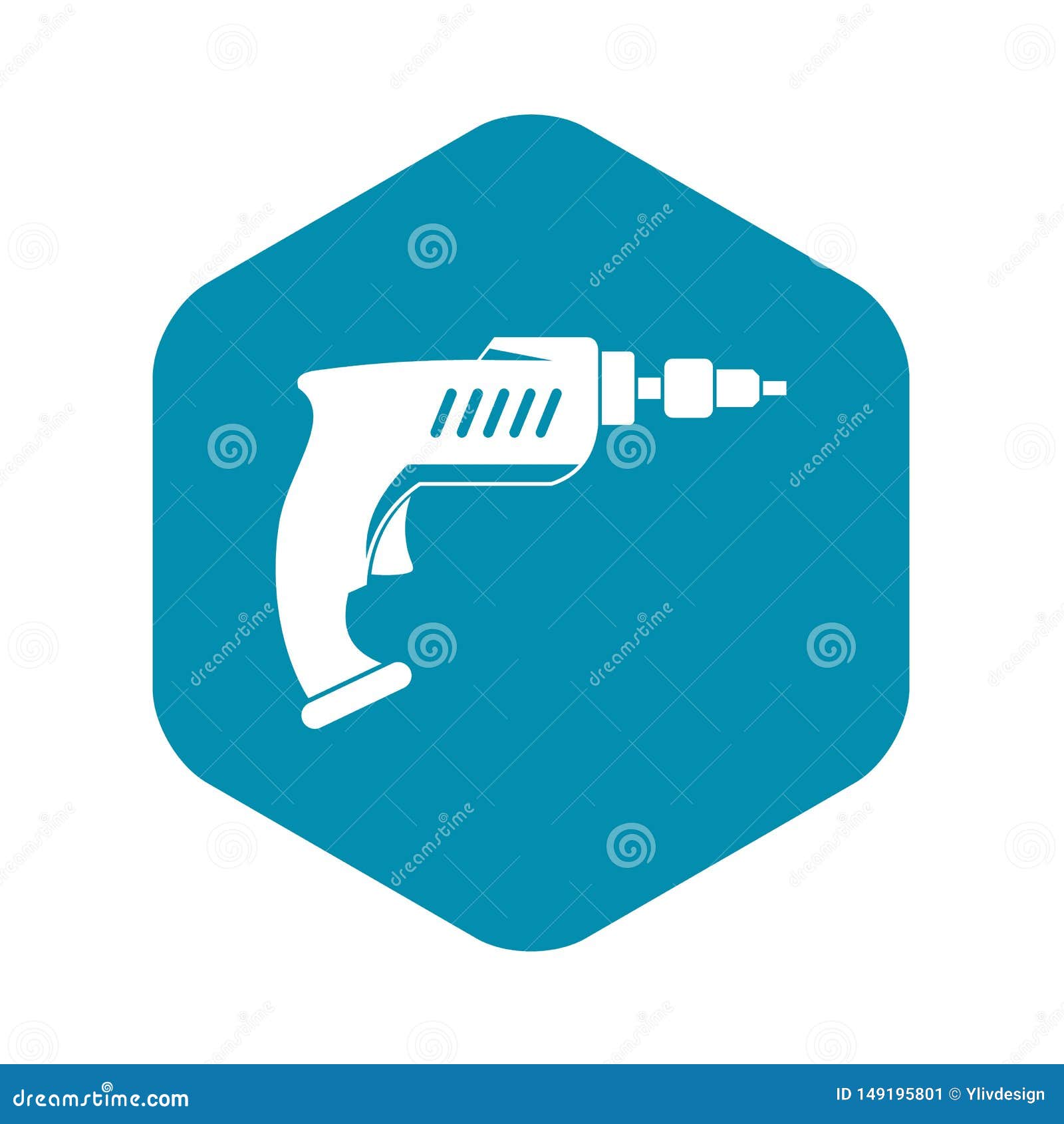 Drill icon simple stock vector. Illustration of handle - 149195801