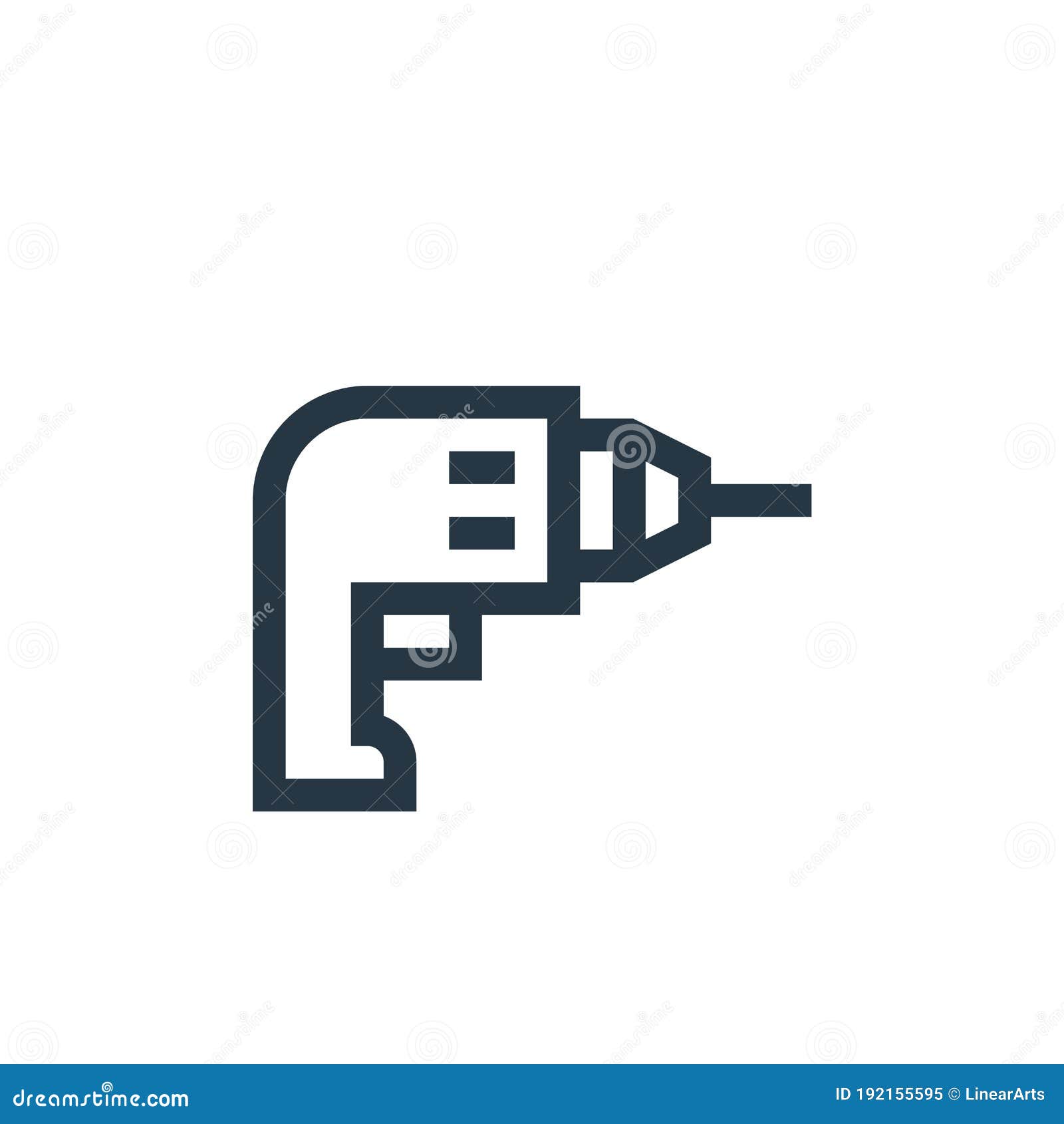 Drill Icon Vector From Handcrafts Concept. Thin Line Illustration Of ... Drill Icon Vector From Handcrafts Concept. Thin Line Illustration Of ...