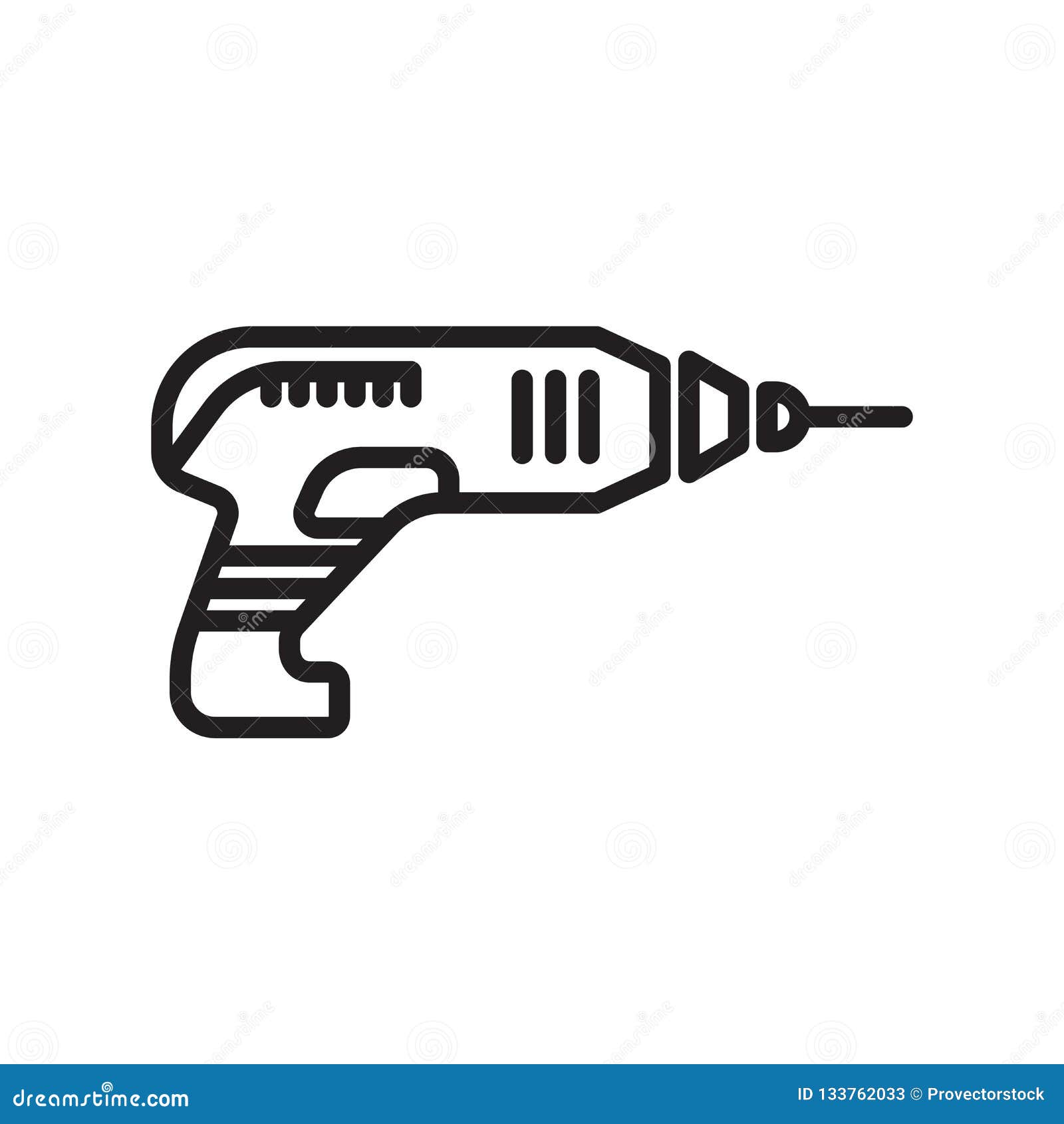 Drill Icon Vector Sign and Symbol Isolated on White Background Stock ...