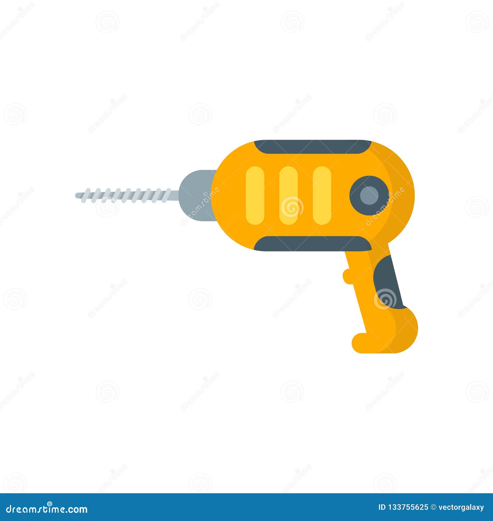 Drill Icon Vector Sign and Symbol Isolated on White Background Stock ...