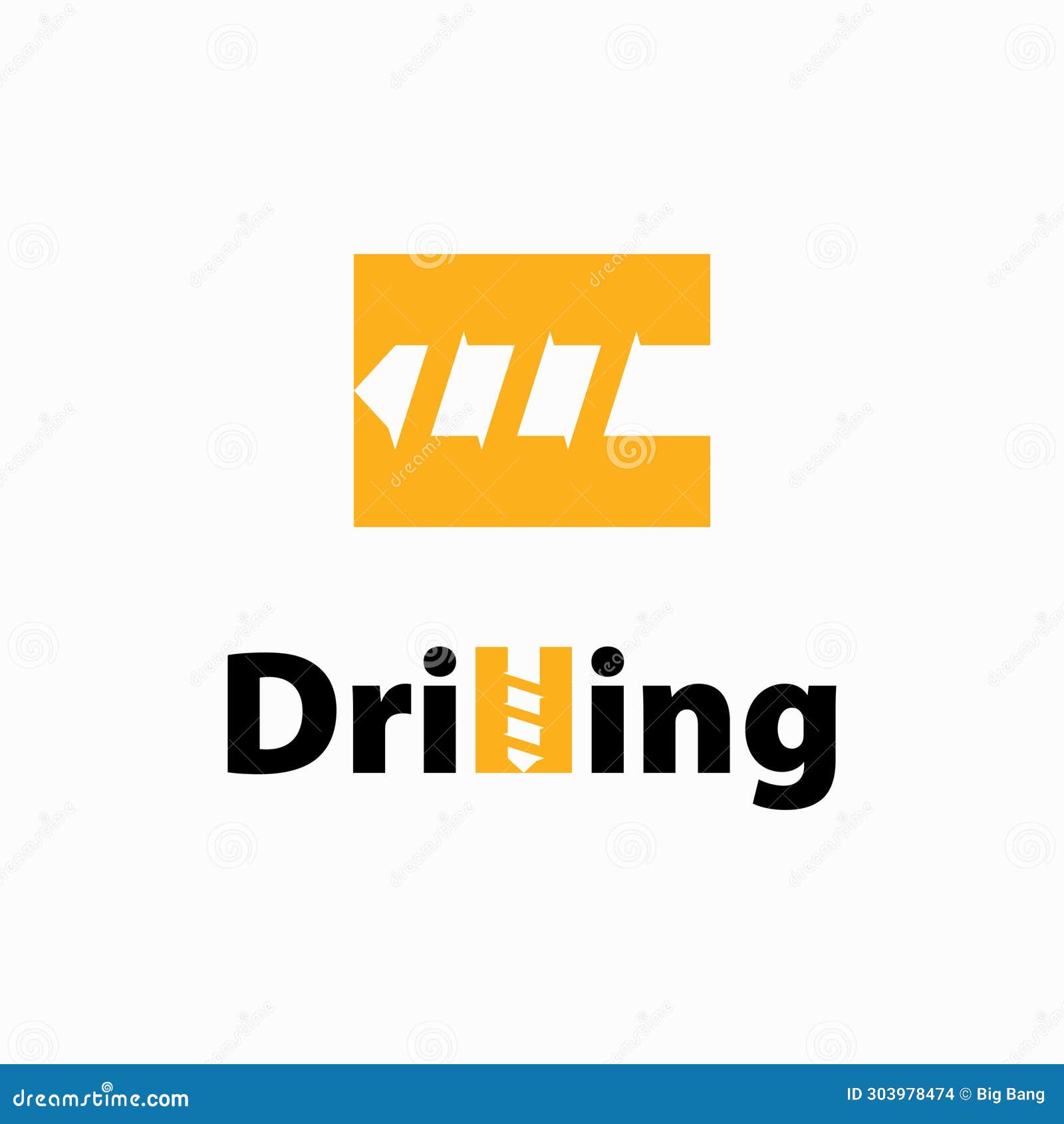 Drill Logo Sign Vector Template Stock Vector - Illustration of brand ...