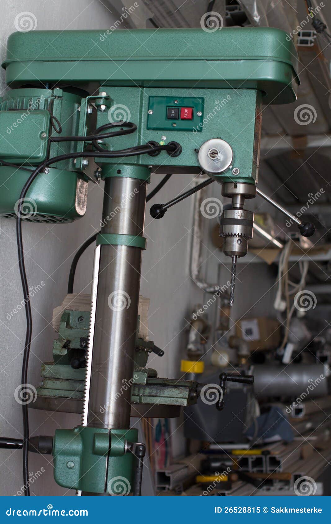 Drill machine stock image. Image of accessory, focus - 26528815