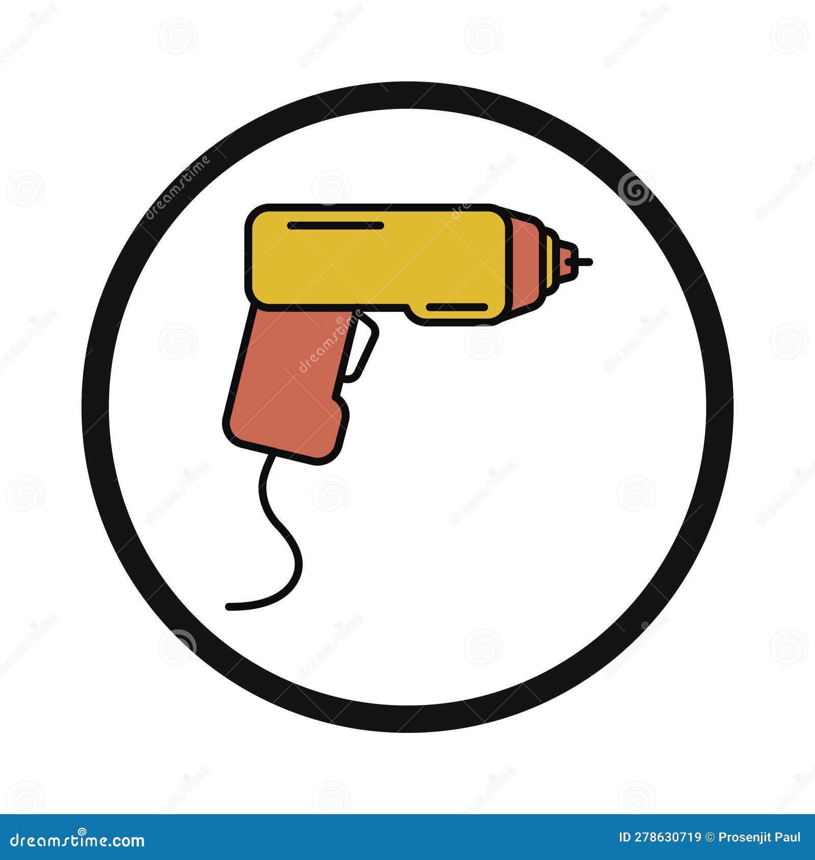 Drill, Drill Machine, Electric Drill Machine Icon Stock Vector ...