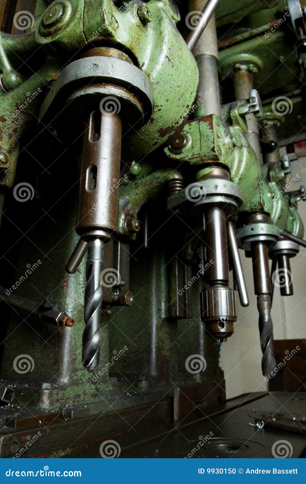 Drill Machinery in Workshop Stock Photo - Image of machinery, aged: 9930150