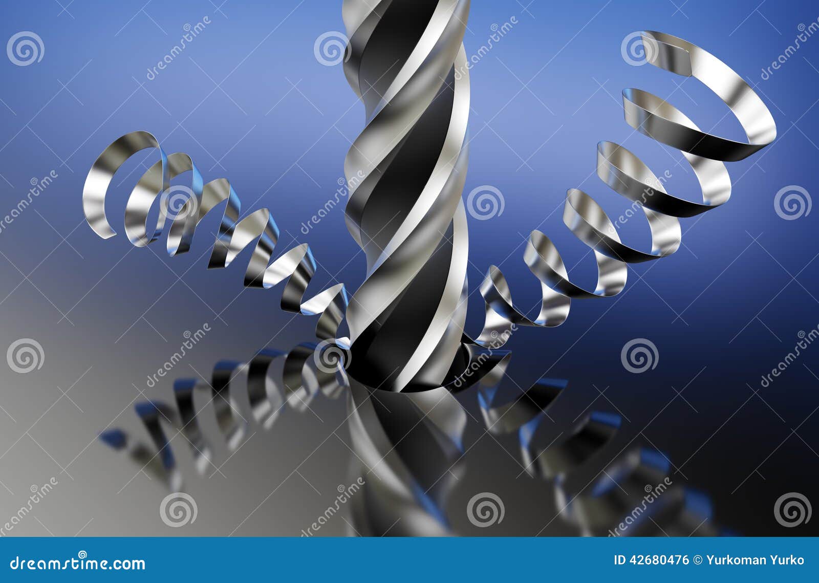 Drill metal stock illustration. Illustration of macro - 42680476