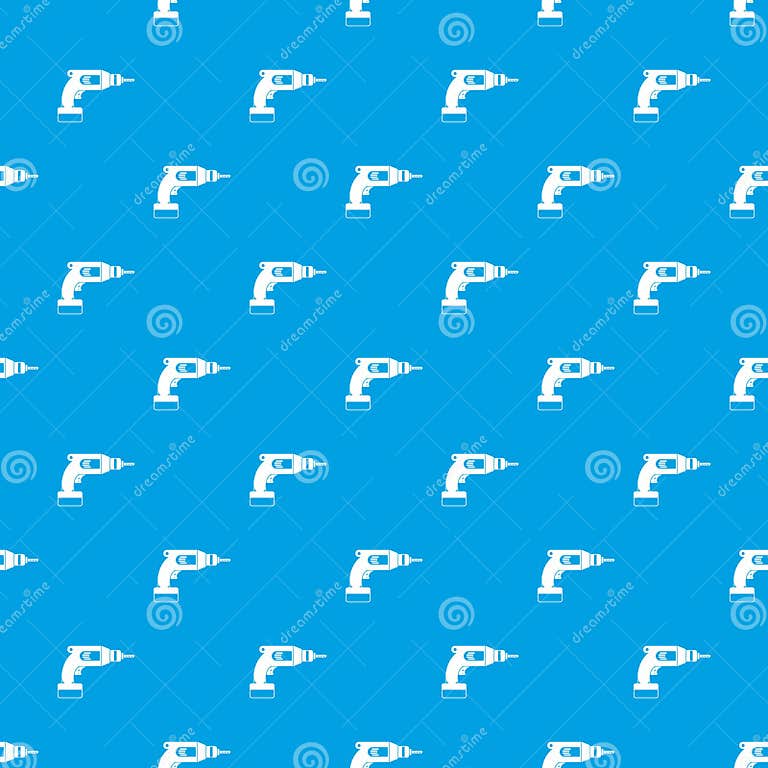 Drill Pattern Seamless Blue Stock Vector - Illustration of battery ...