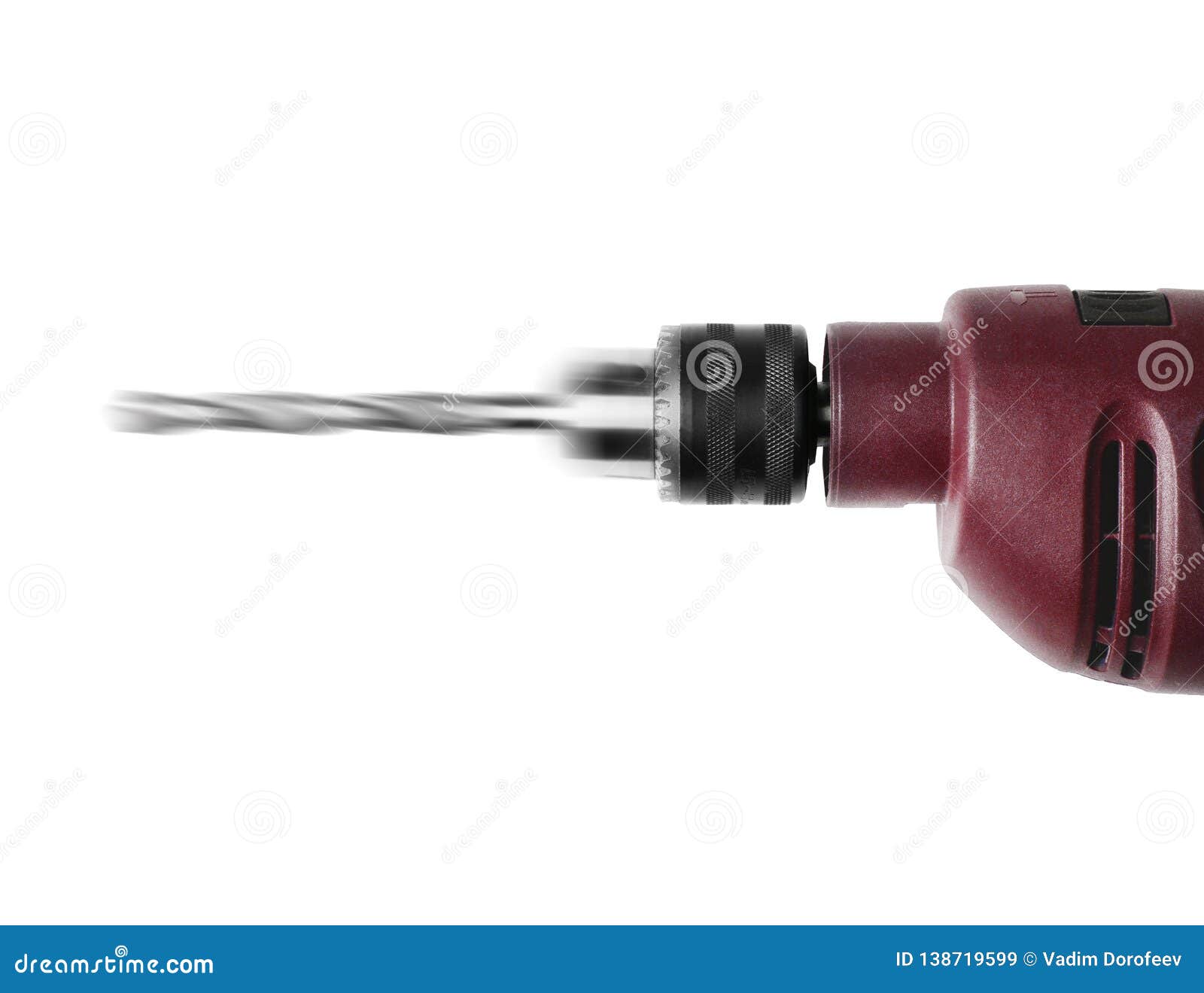 Drill with a Rotating Drill Stock Image - Image of create, close: 138719599