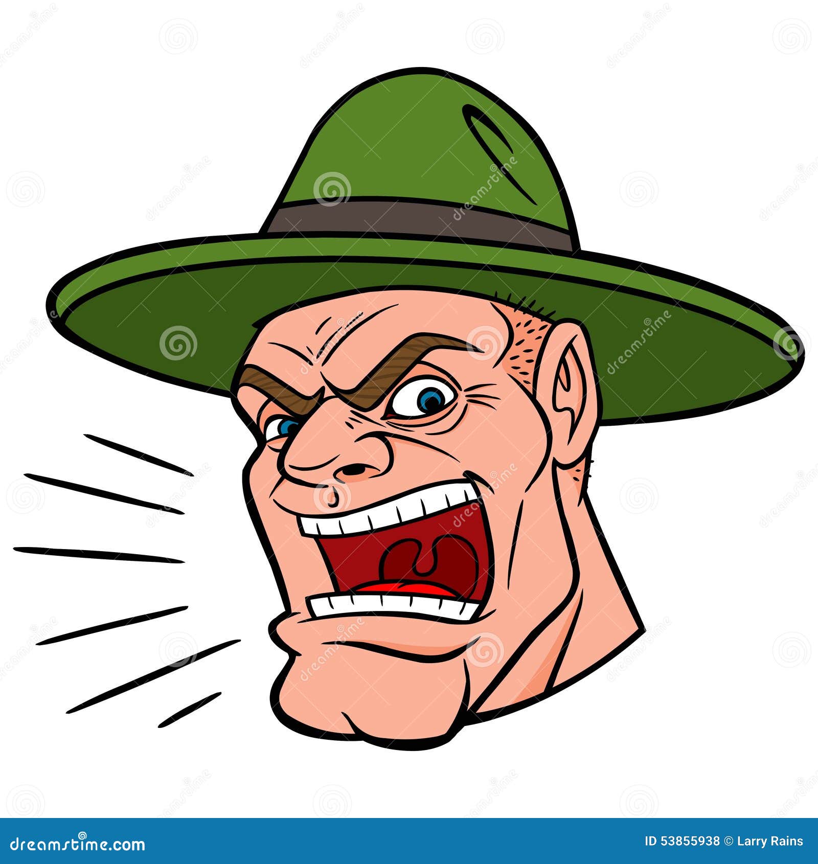 3d Man Drill Sergeant Pointing At You Royalty-Free Stock Image ...