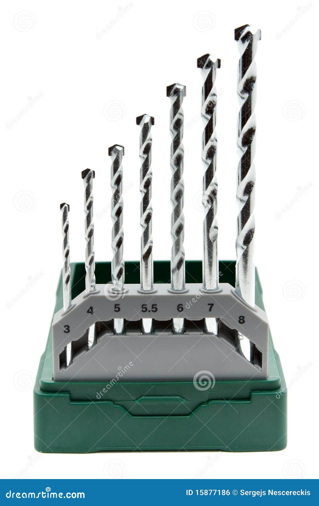 Drill set isolated. stock photo. Image of construction - 15877186