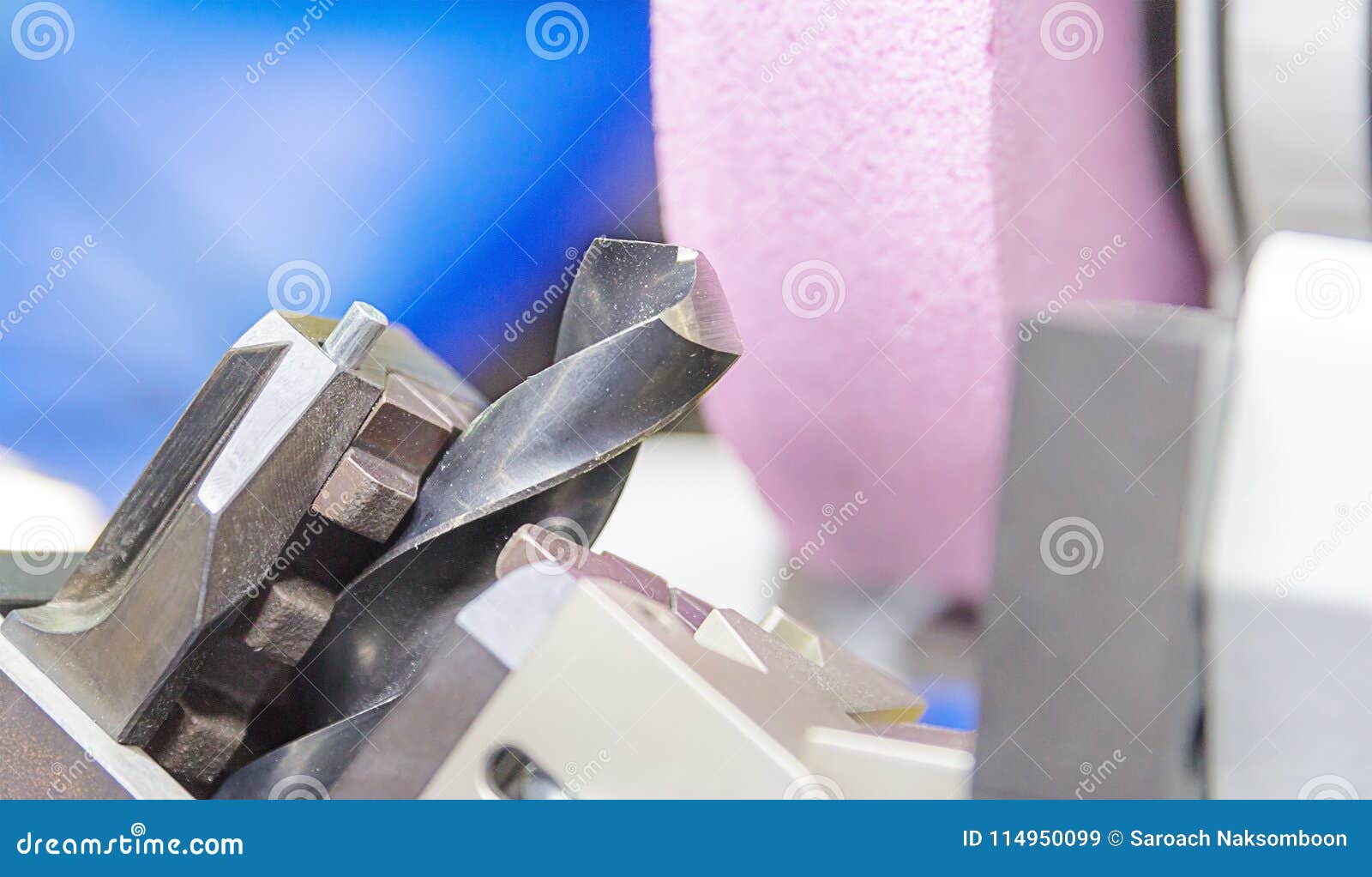 Drill Sharpening Machine By Grindstone Royalty-Free Stock Photography ...