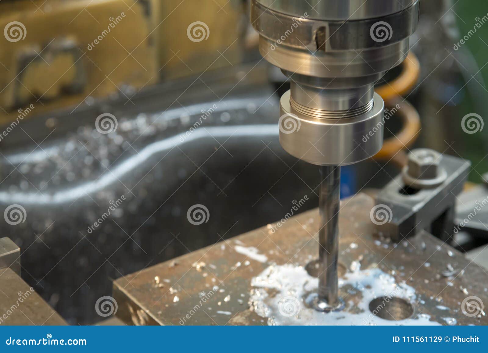 The Drill Tool Make the Hole Stock Image - Image of drill, manufacture ...