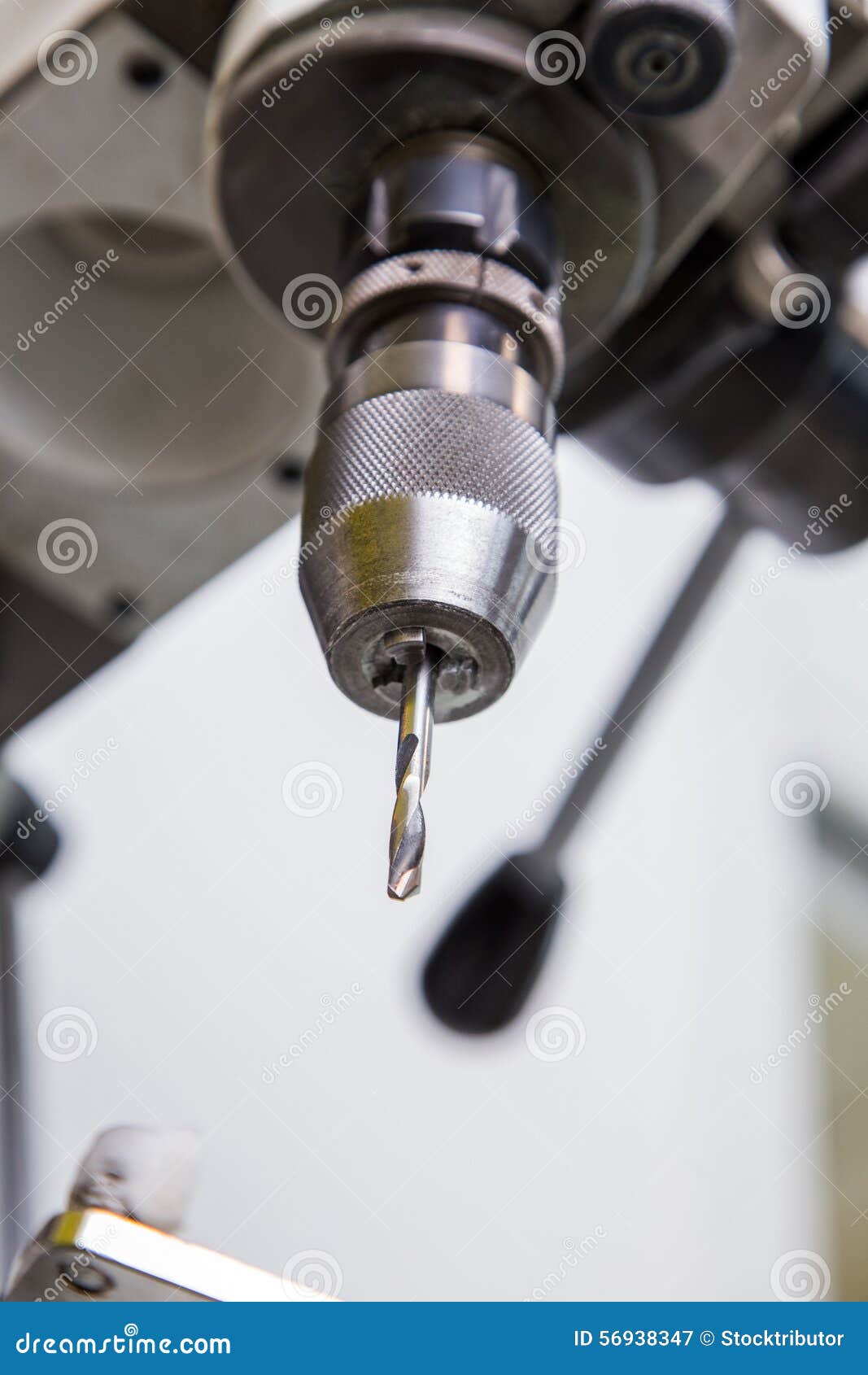 Drill tool of precision stock image. Image of fixtures - 56938347