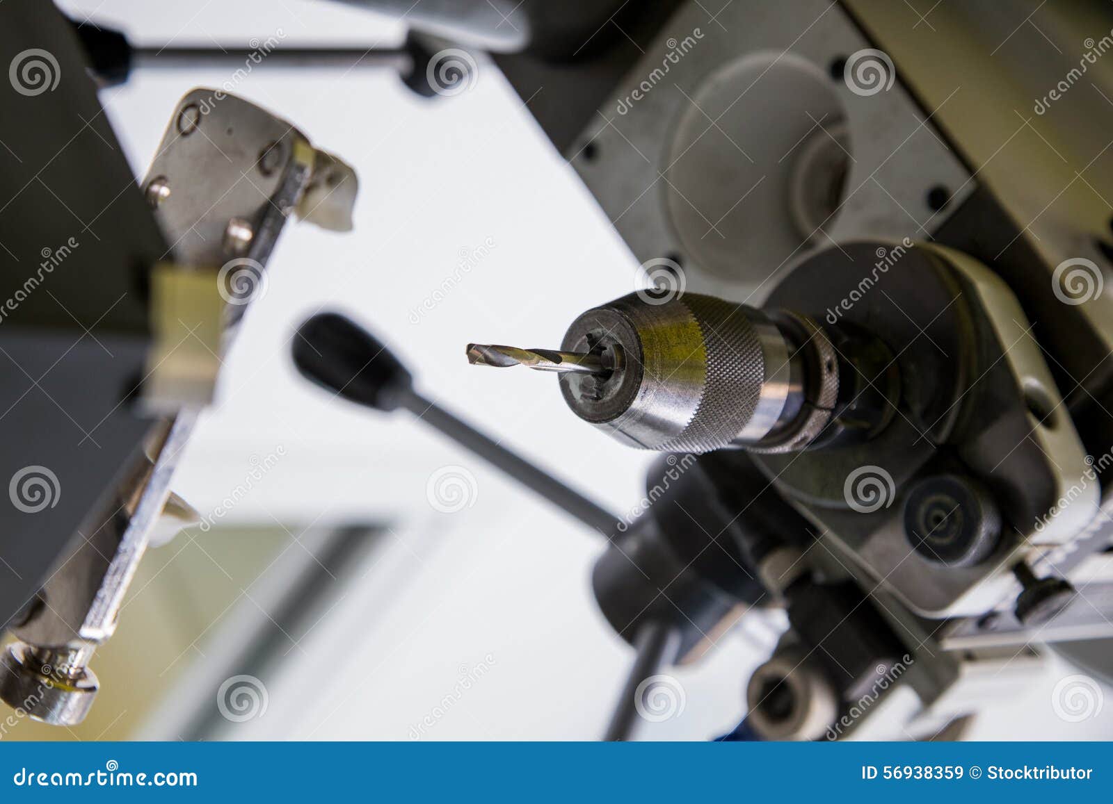 Drill tool of precision stock image. Image of electric - 56938359