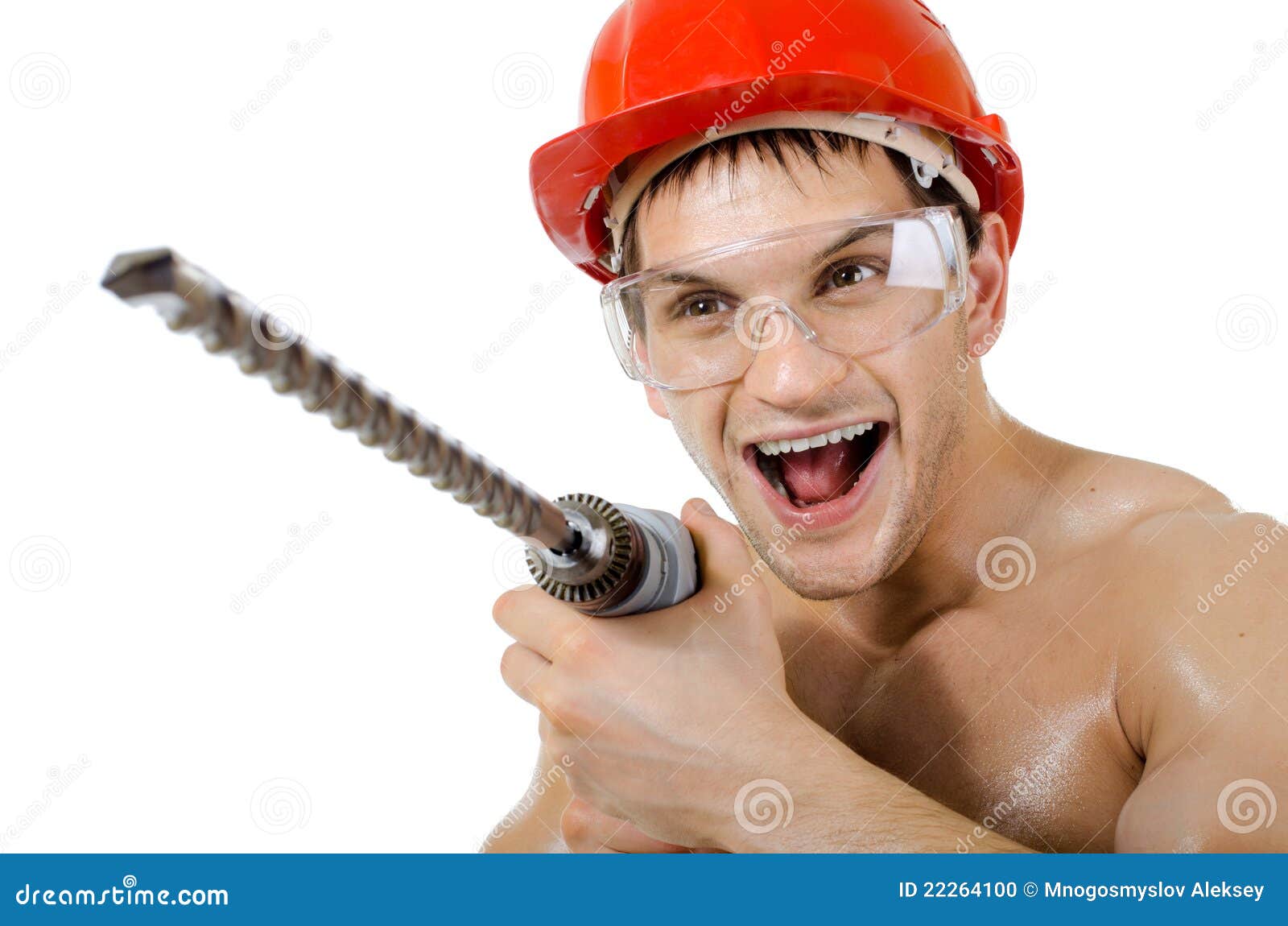 Driller stock photo. Image of face, gladness, merry, background - 22264100