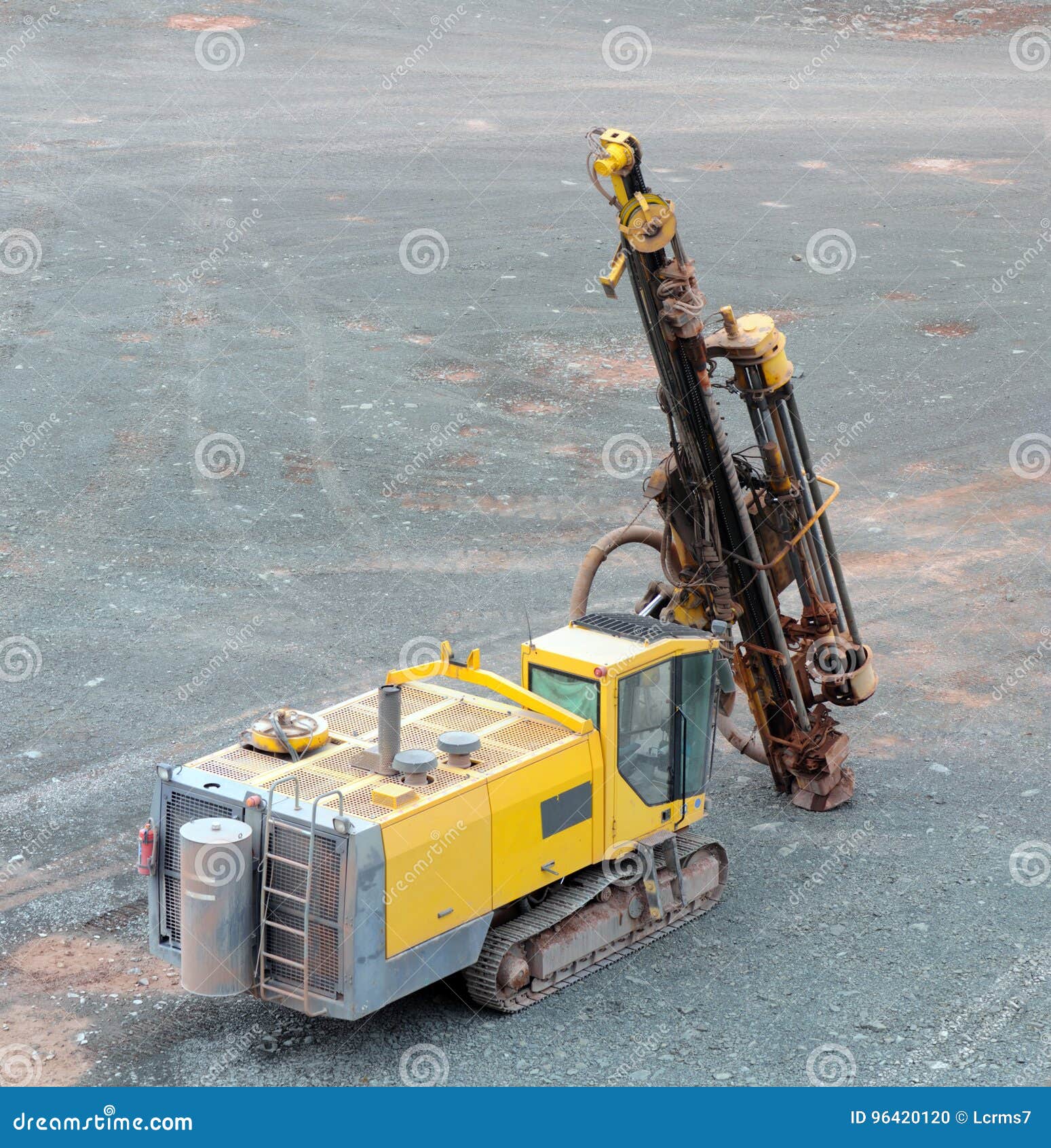Driller in a Quarry Mine. Mining Industry. Stock Photo - Image of ...