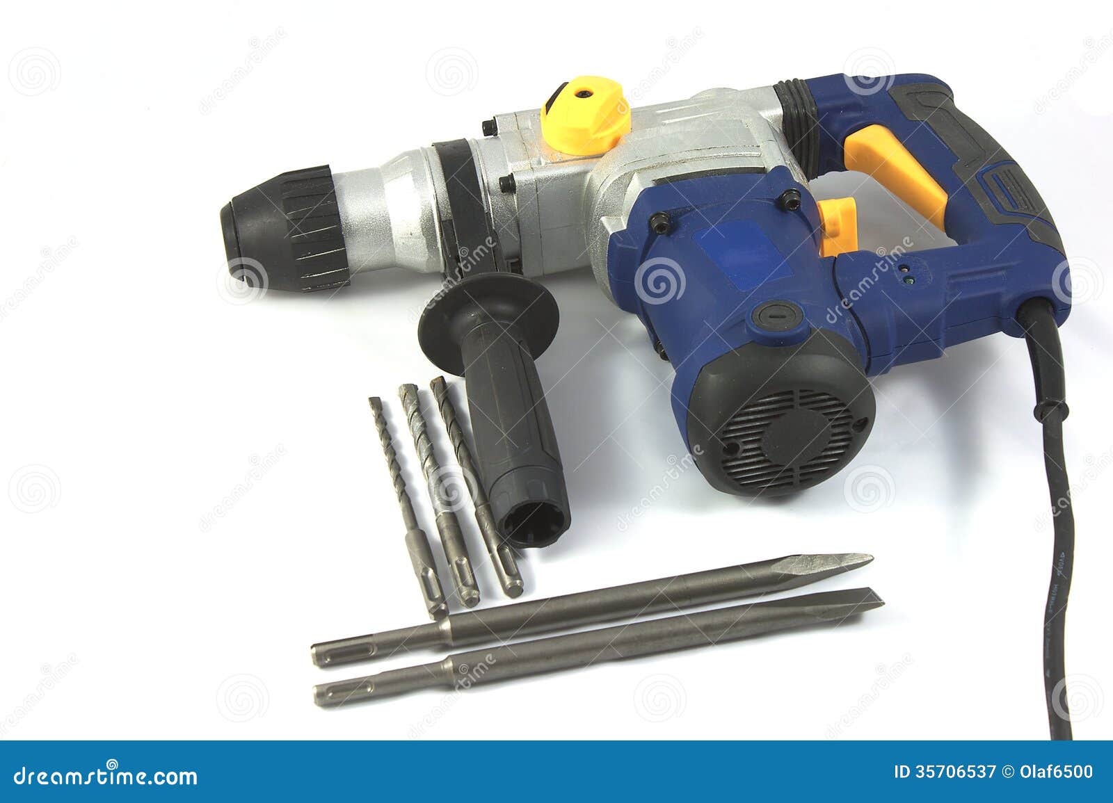 Driller with tools stock image. Image of machine, drill - 35706537