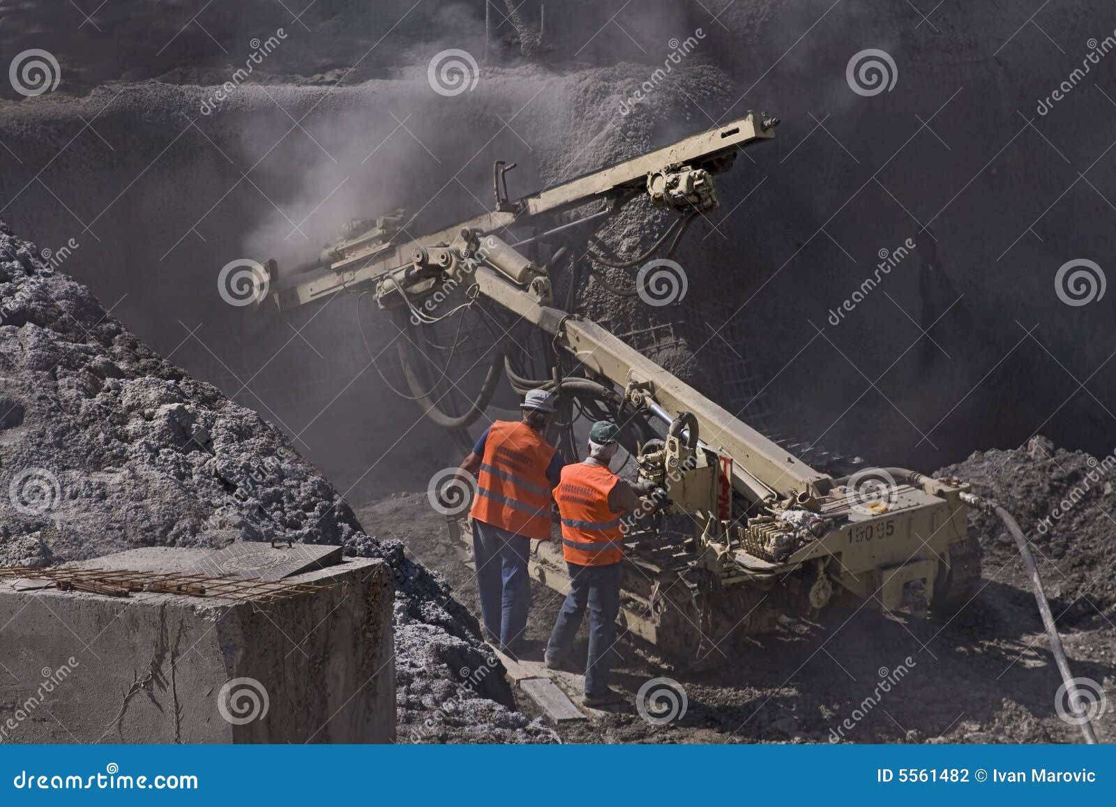 Drilling stock photo. Image of work, workers, machine - 5561482