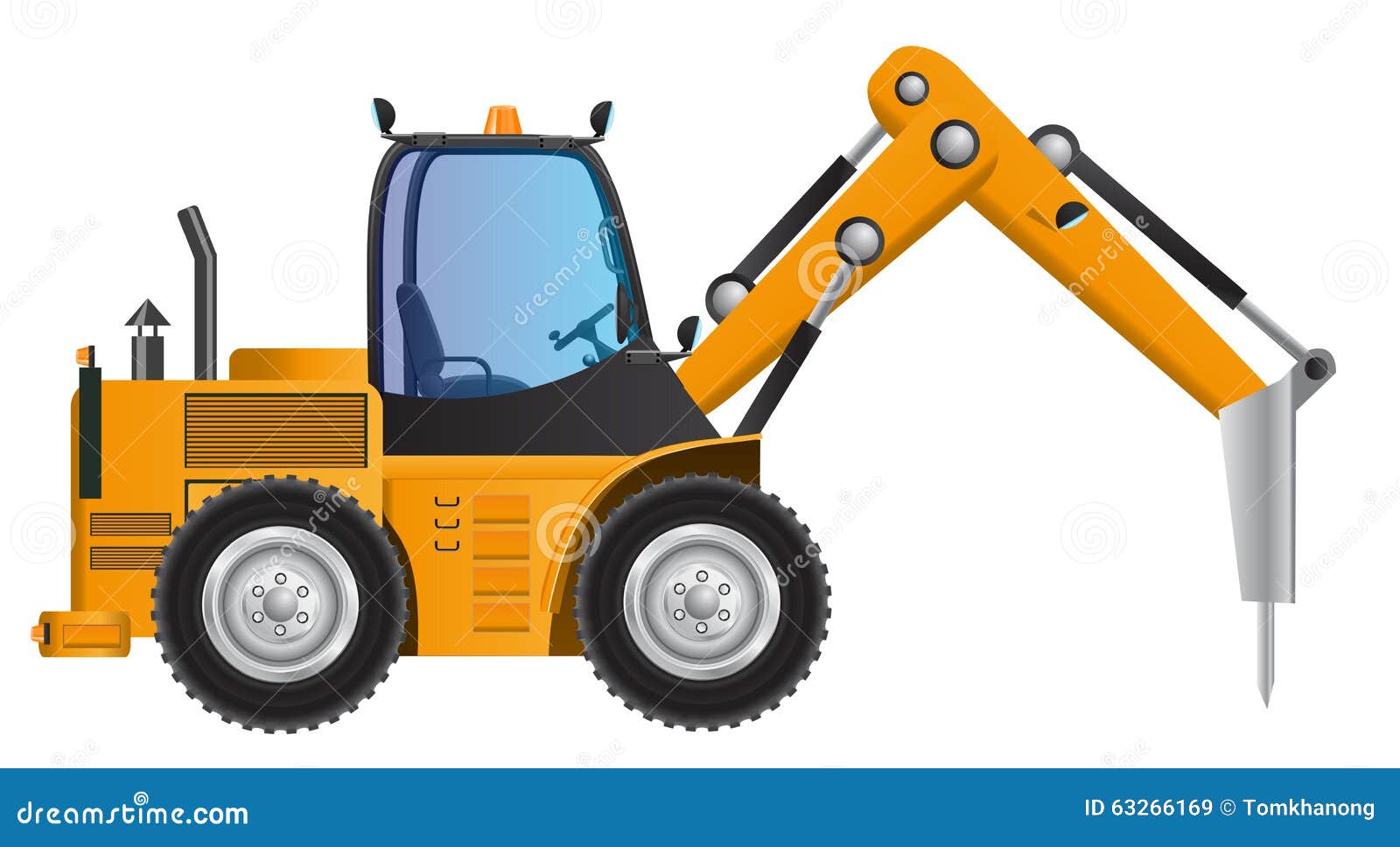 Drilling Car Working Machine Stock Vector - Illustration of machinery ...
