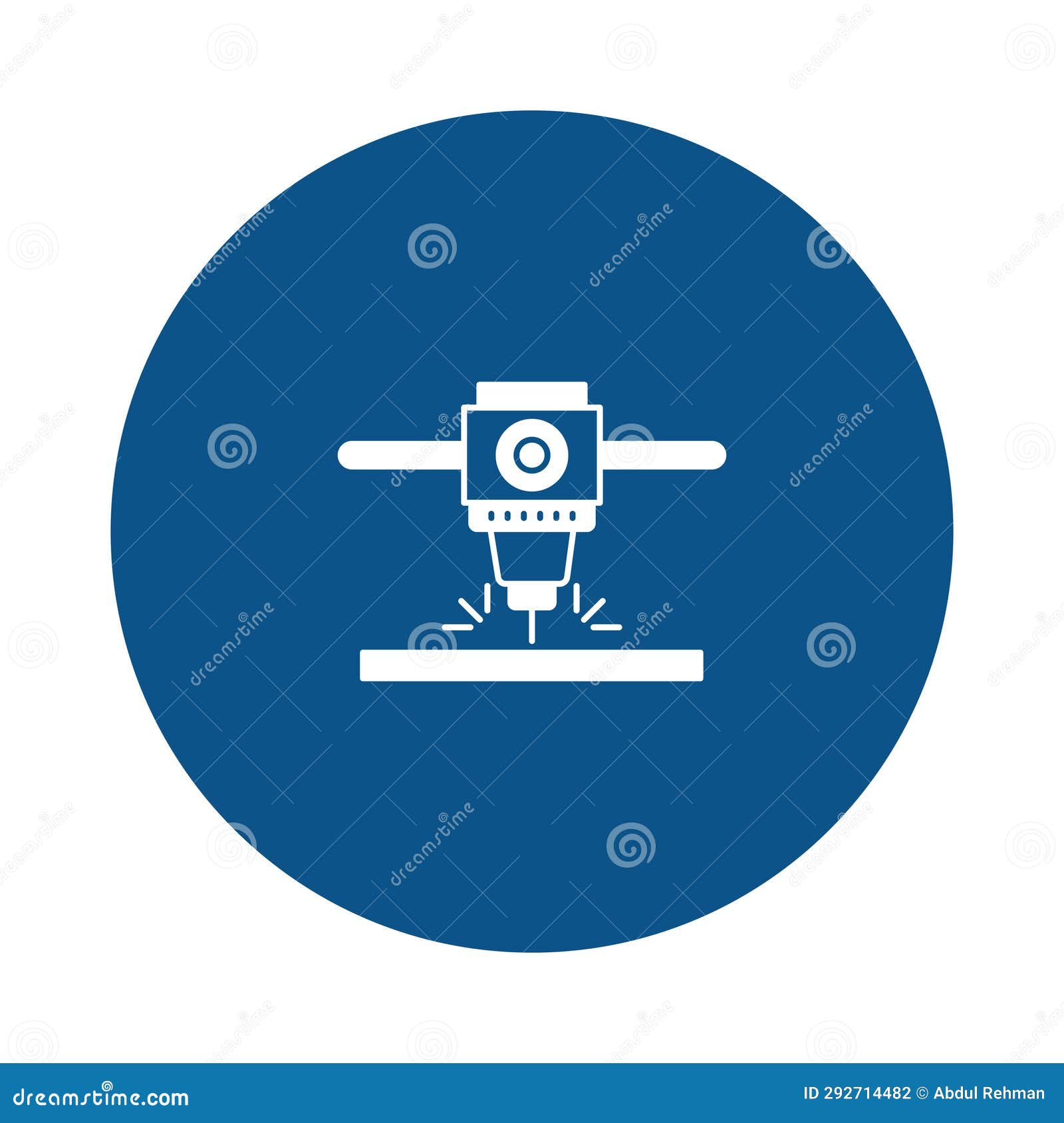 Drilling Cnc Line Vector Icon Easily Modified Stock Vector ...