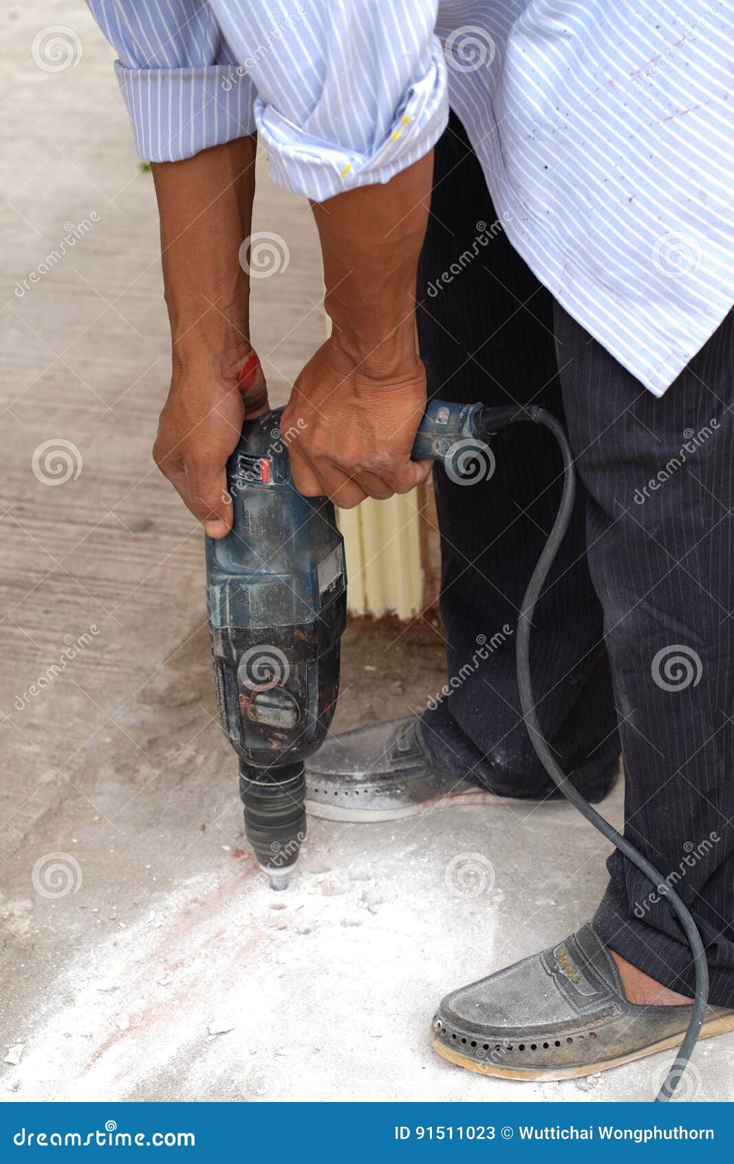 Drilling stock image. Image of plank, workshop, professional - 91511023