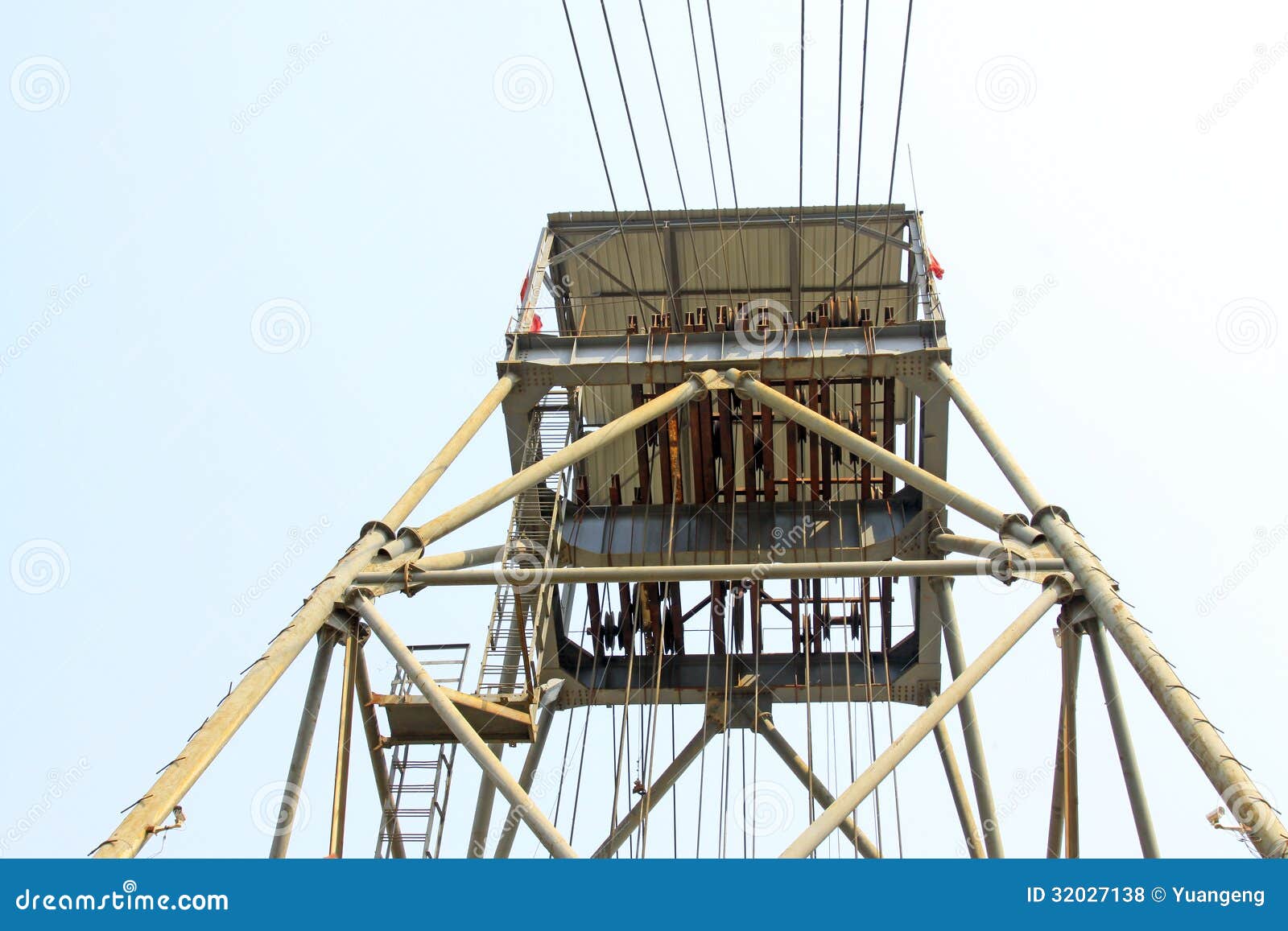 Drilling Derrick in a Iron Mine Stock Photo - Image of energy, natural ...