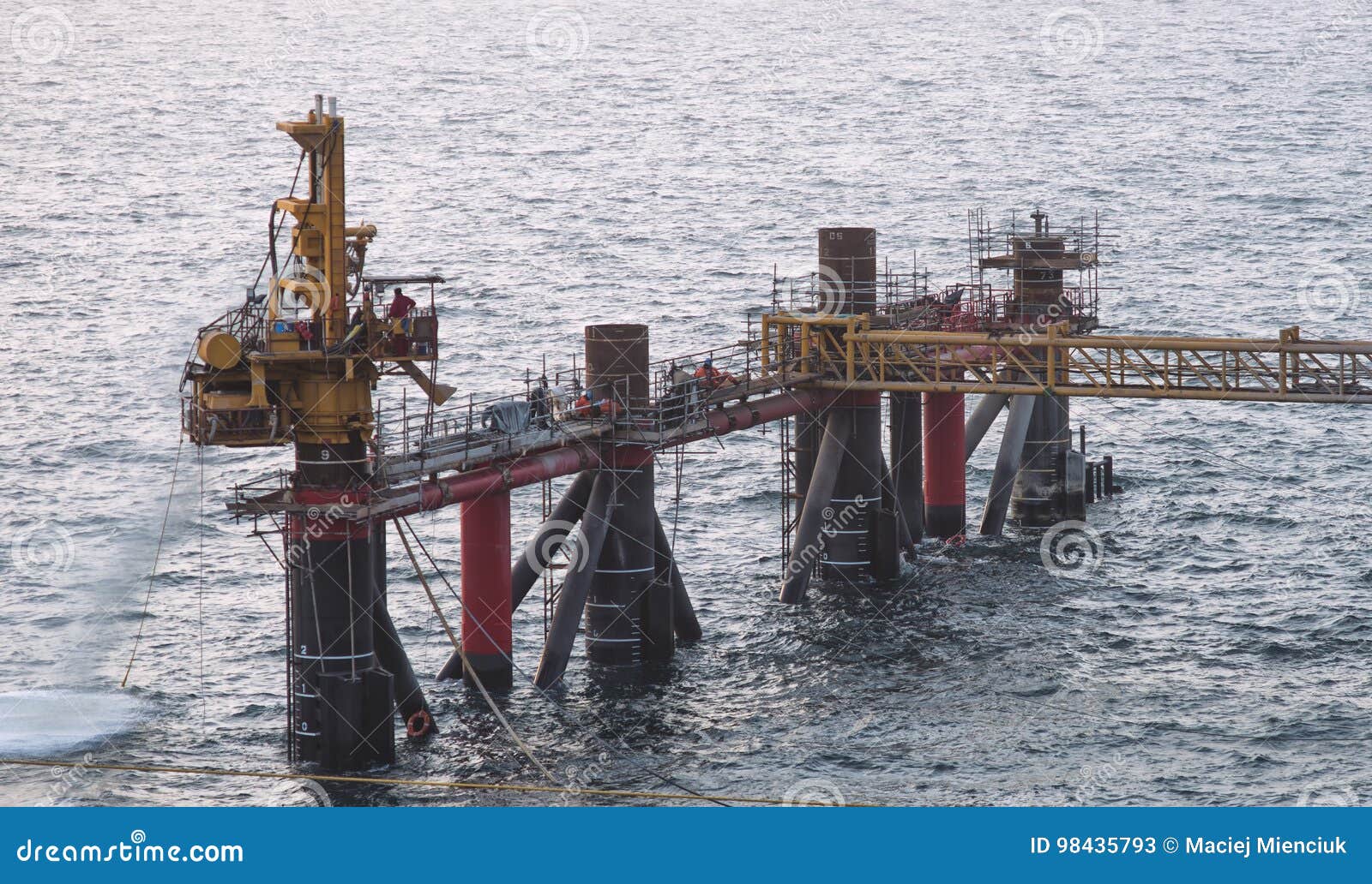 Drilling Jacket Leg Offshore Stock Image - Image of energy, dutch: 98435793