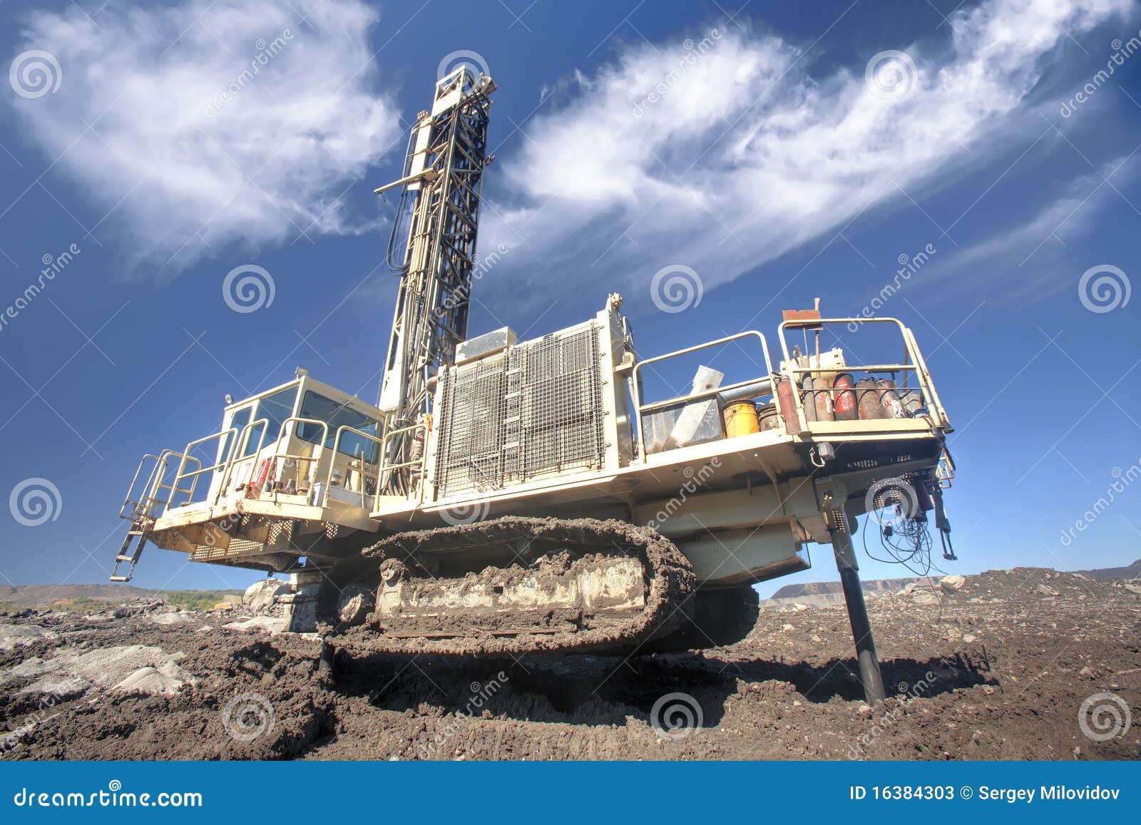 Drilling Machine In The Mine. Royalty-Free Stock Photography ...
