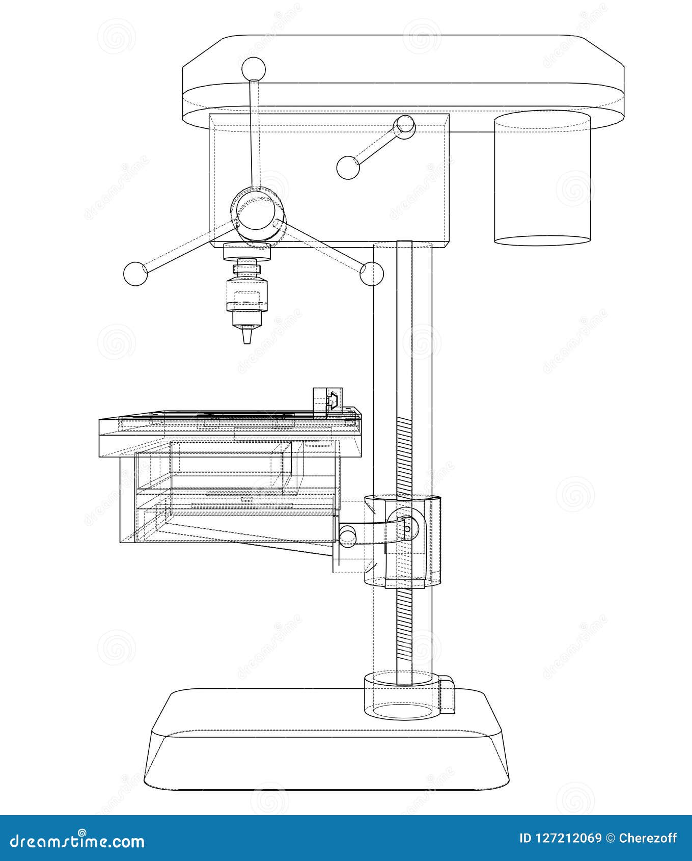 Drilling machine concept stock vector. Illustration of drilling - 127212069