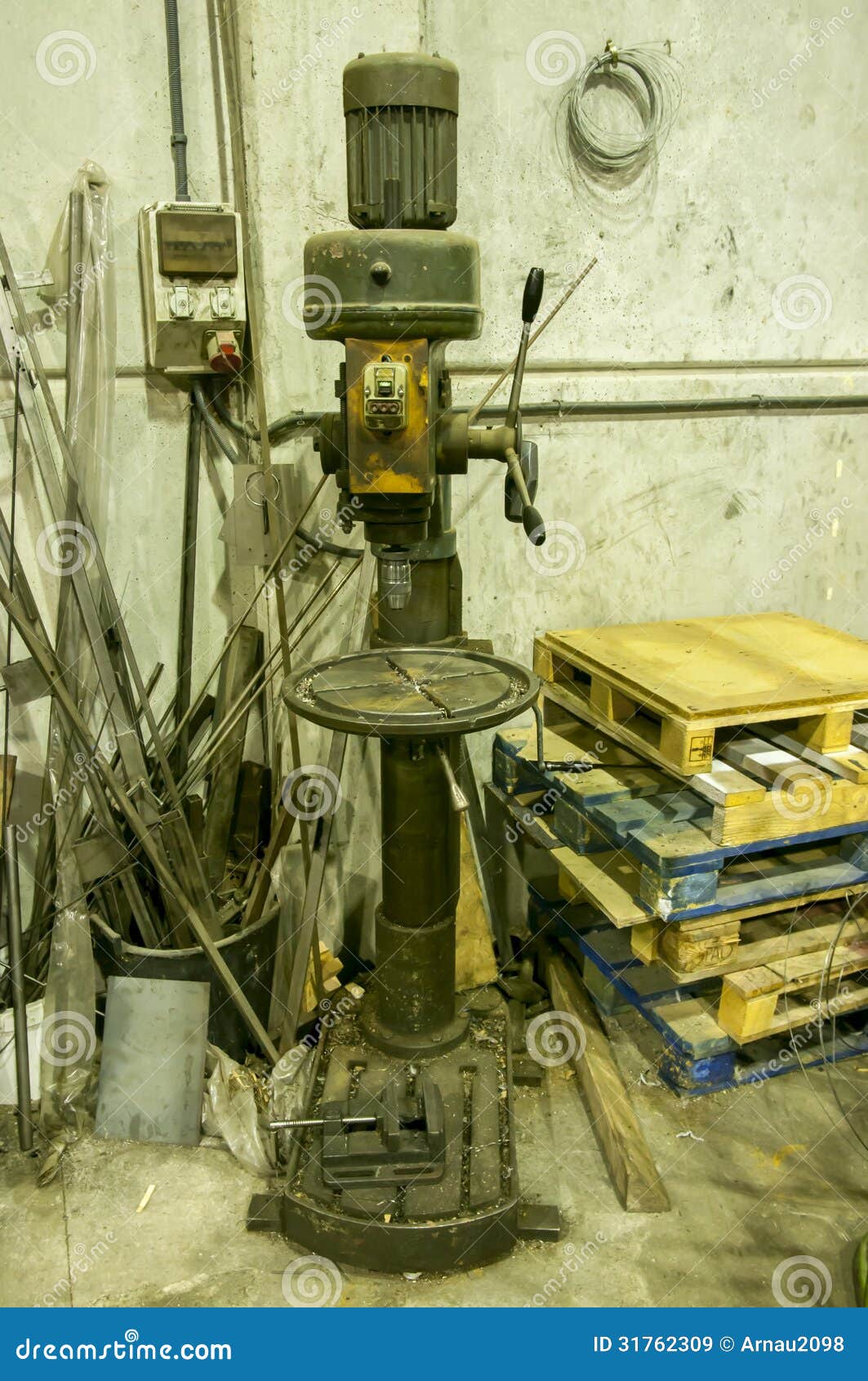 Drilling machine stock image. Image of industrial, factory - 31762309