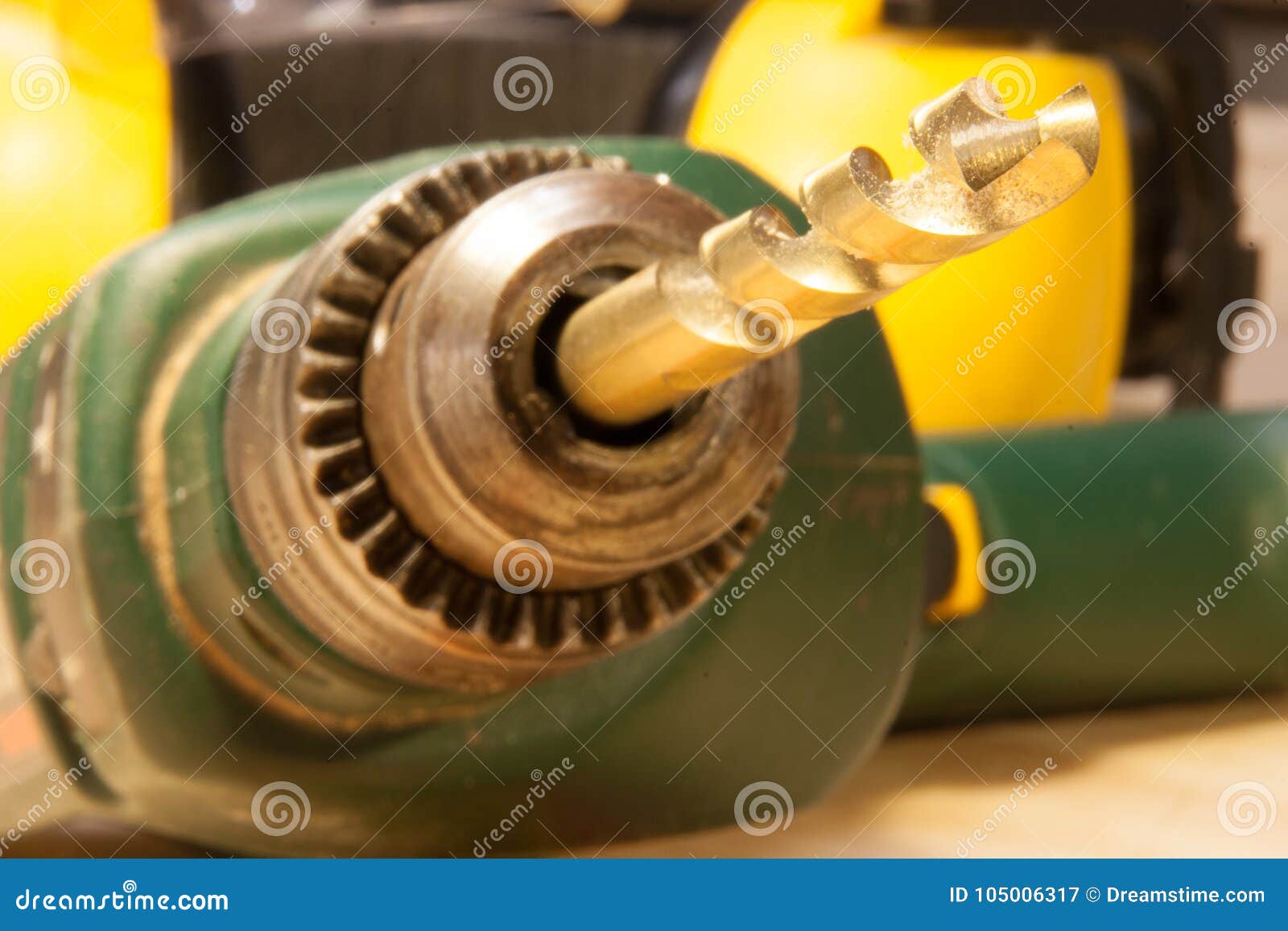 Drilling Machine from a Low Angle, Perspective. Stock Image - Image of ...