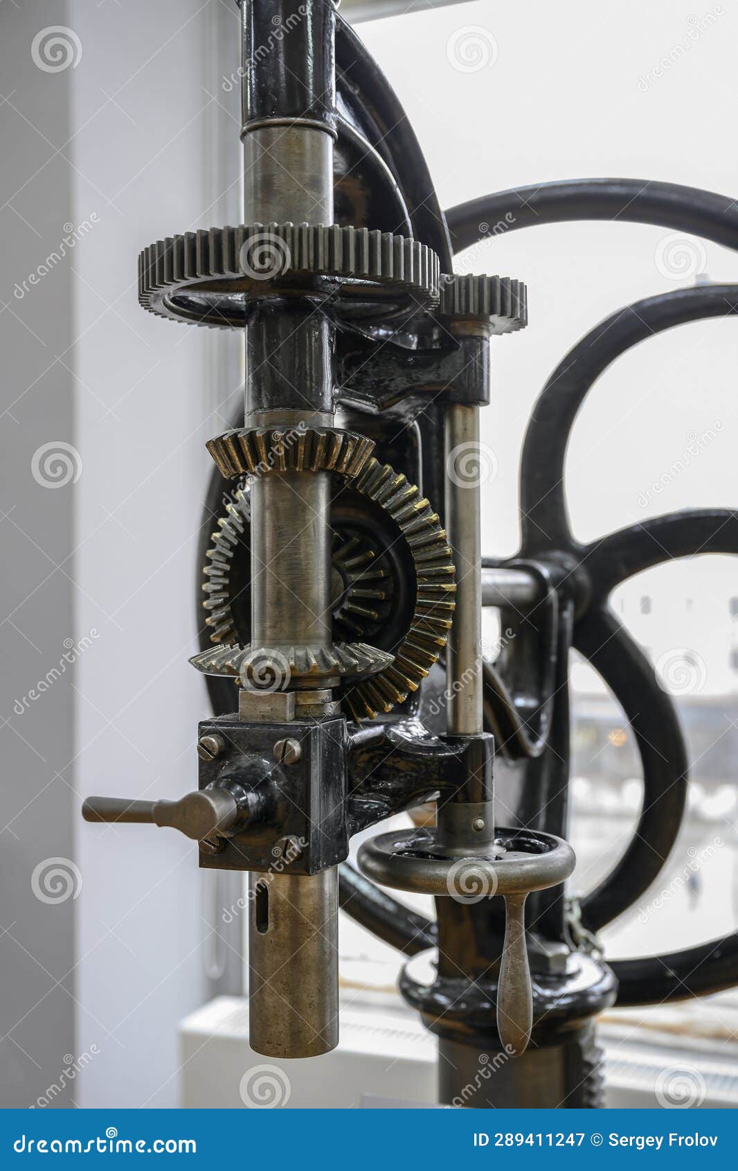 Drilling Machine for Metal Made in Germany in 19 Century Stock Image ...