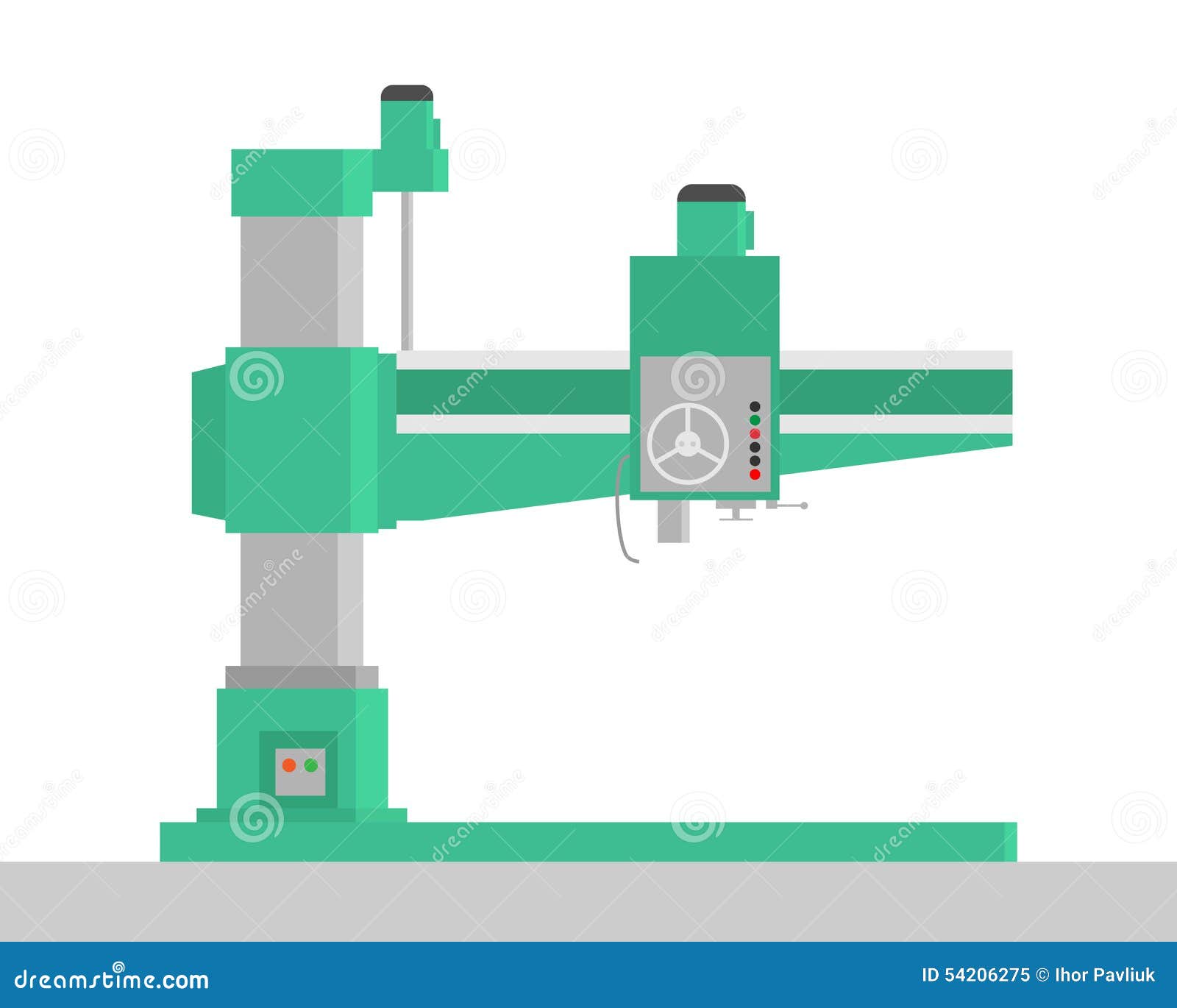 Drilling machine stock vector. Illustration of manufacture - 54206275