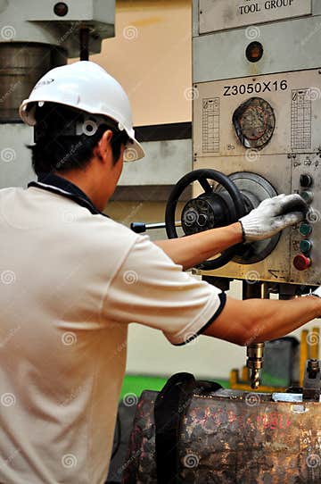 Drilling machine operator editorial stock image. Image of african ...