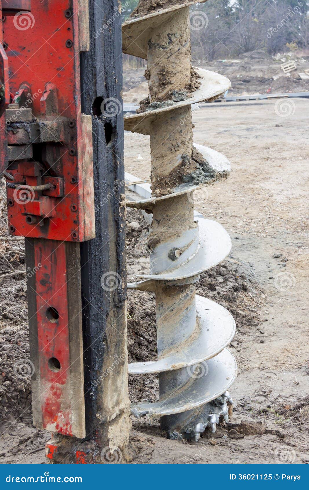 Drilling machine. stock image. Image of earthwork, bore - 36021125