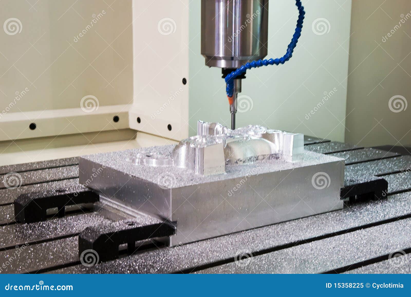 Drilling machine workpiece stock image. Image of close - 15358225