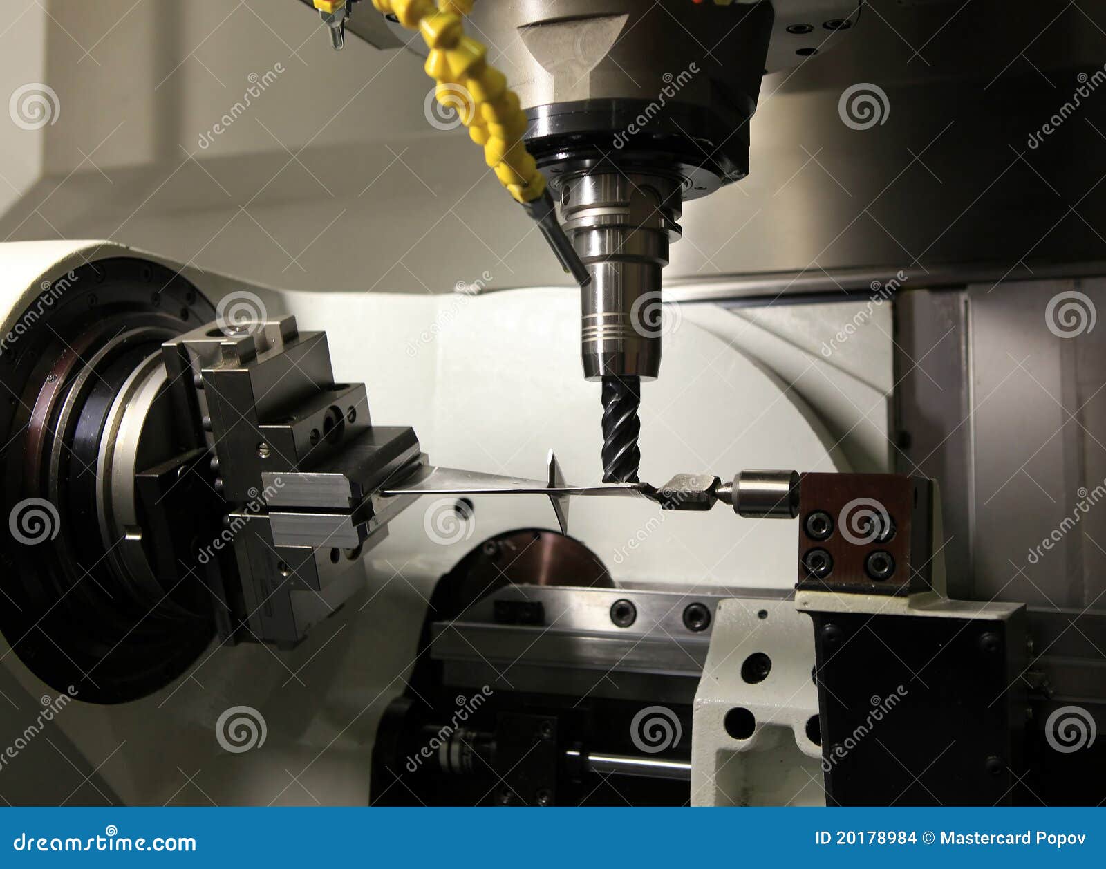 Drilling machine workpiece stock photo. Image of metal - 20178984