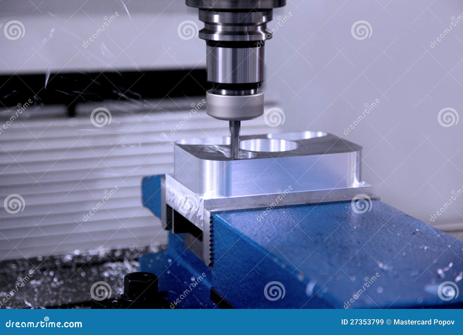 Drilling machine workpiece stock image. Image of metal - 27353799