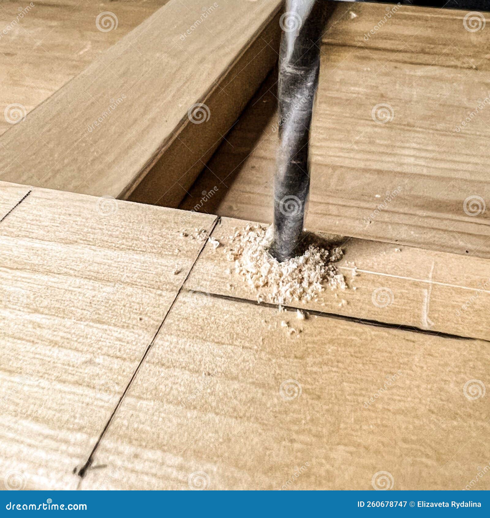 Drilling stock image. Image of repair, drilling, furniture - 260678747