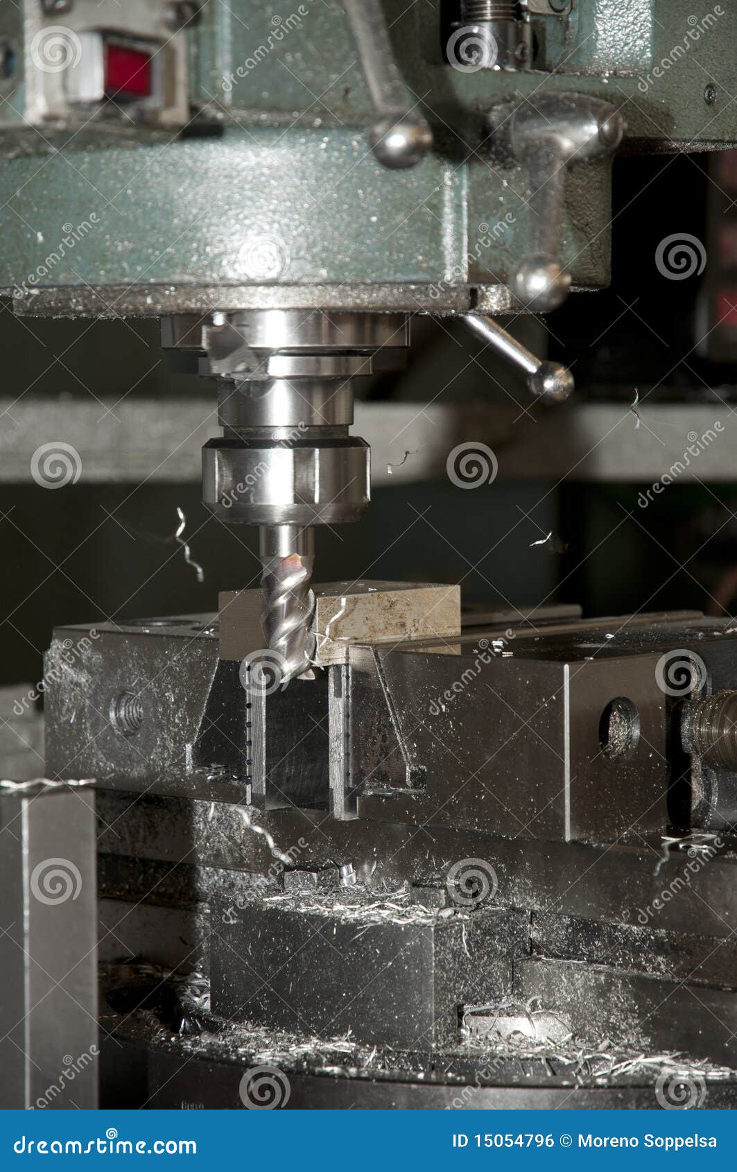 Drilling and Milling CNC in Workshop Stock Photo - Image of operate ...