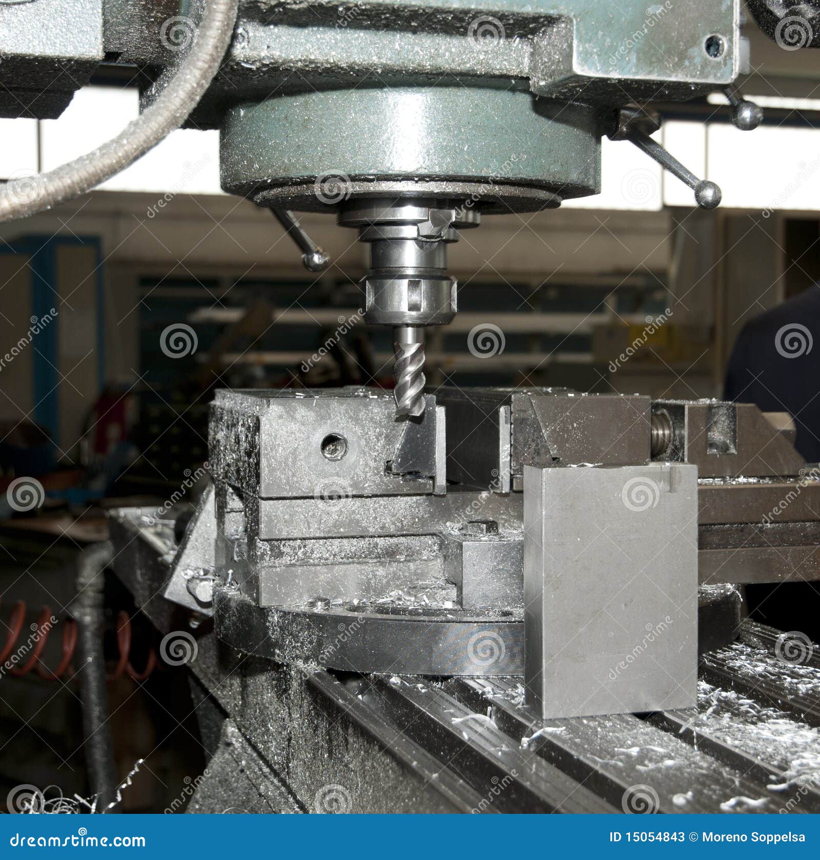 Drilling and Milling CNC in Workshop Stock Image - Image of fabrication ...